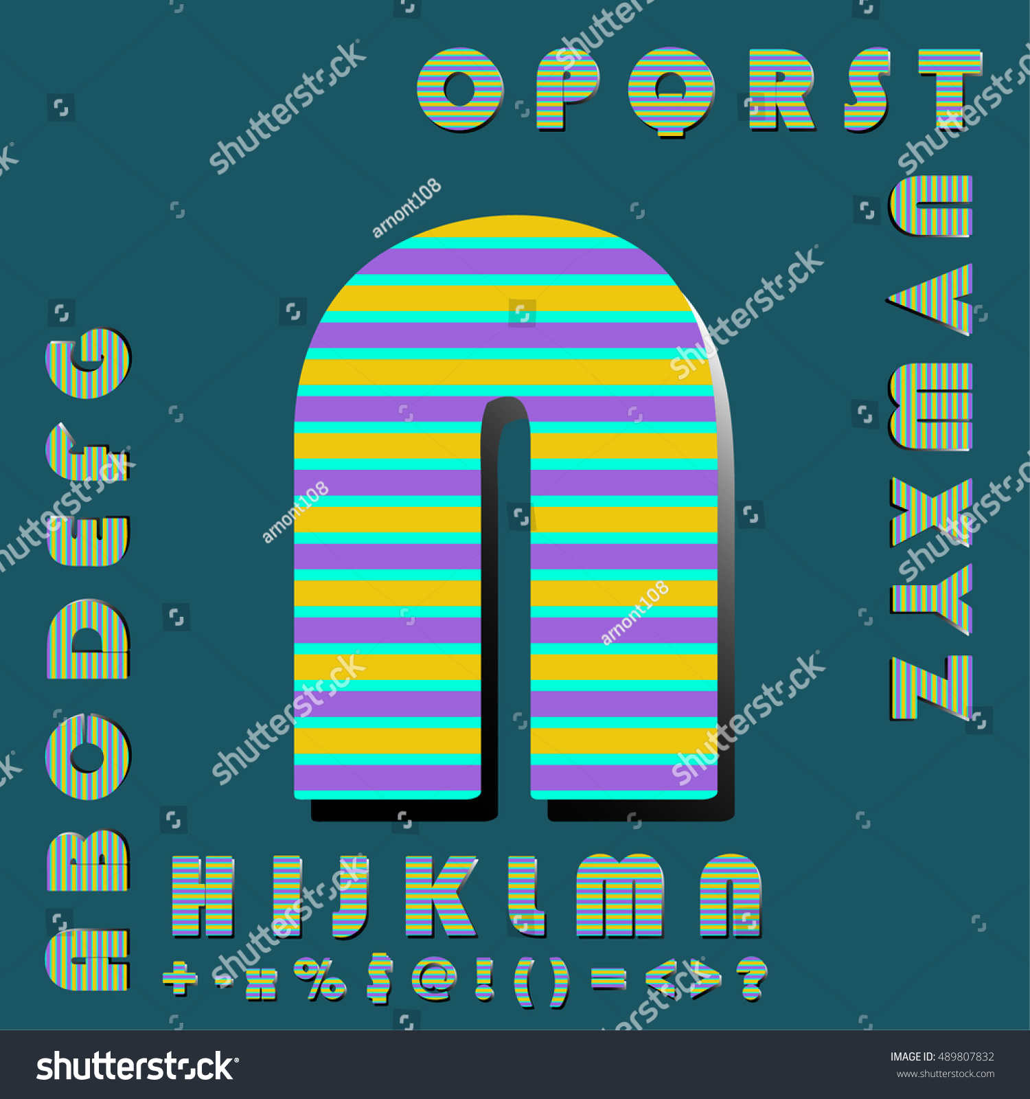 Alphabet Set Design Vector Illustration Stock Vector (Royalty Free ...