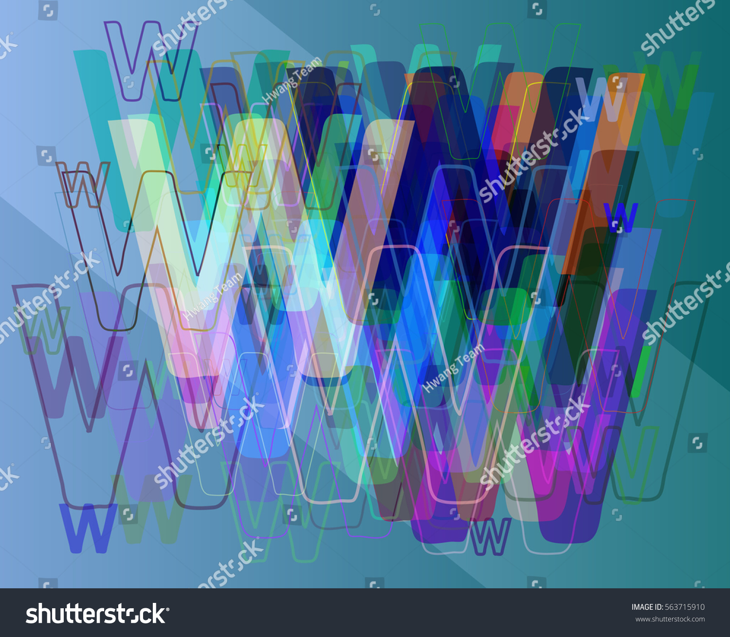 Alphabet W Vector Art Stock Vector (Royalty Free) 563715910
