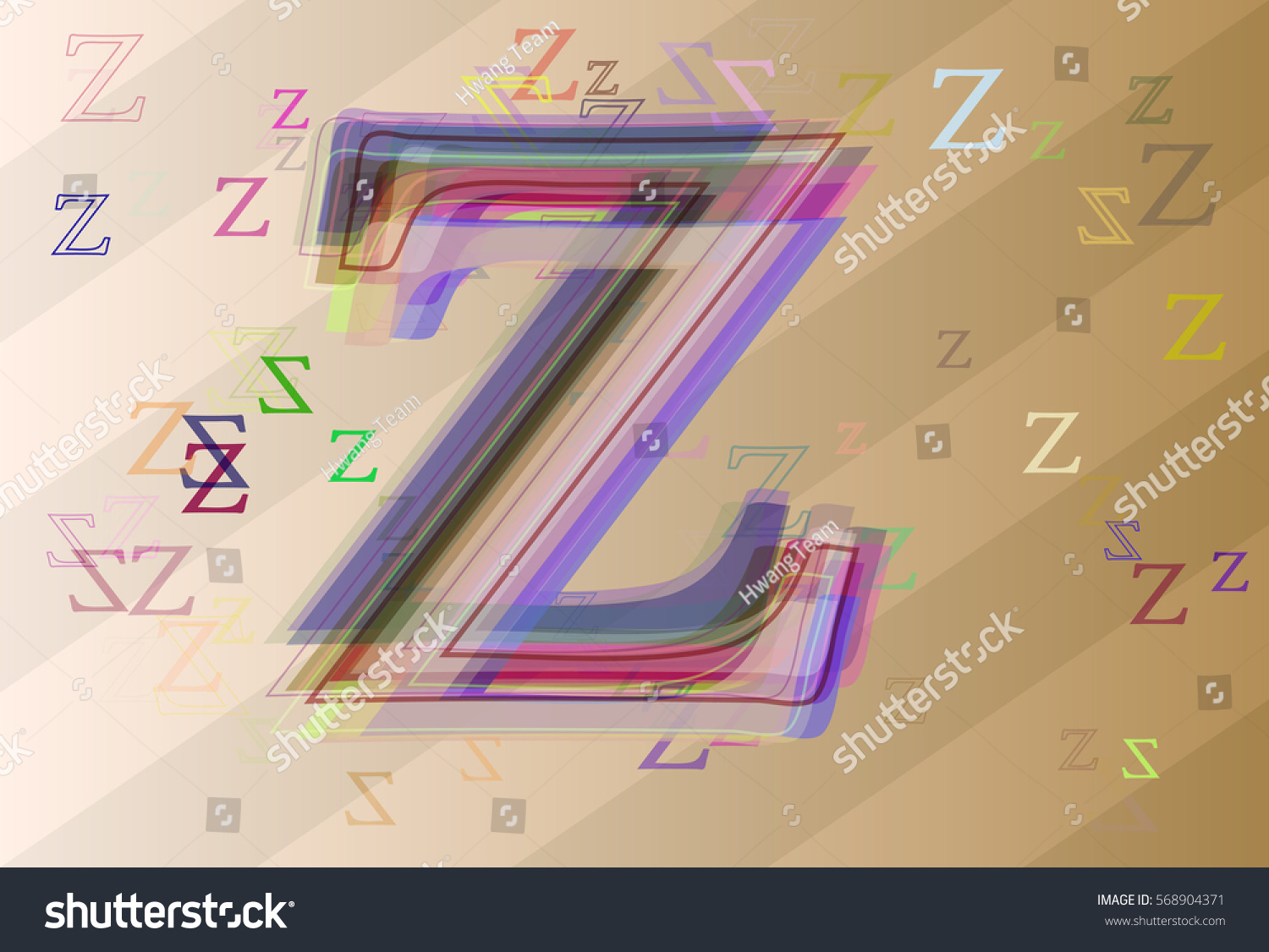 Alphabet Z Icon Texture Stock Vector (Royalty Free) 568904371 ...