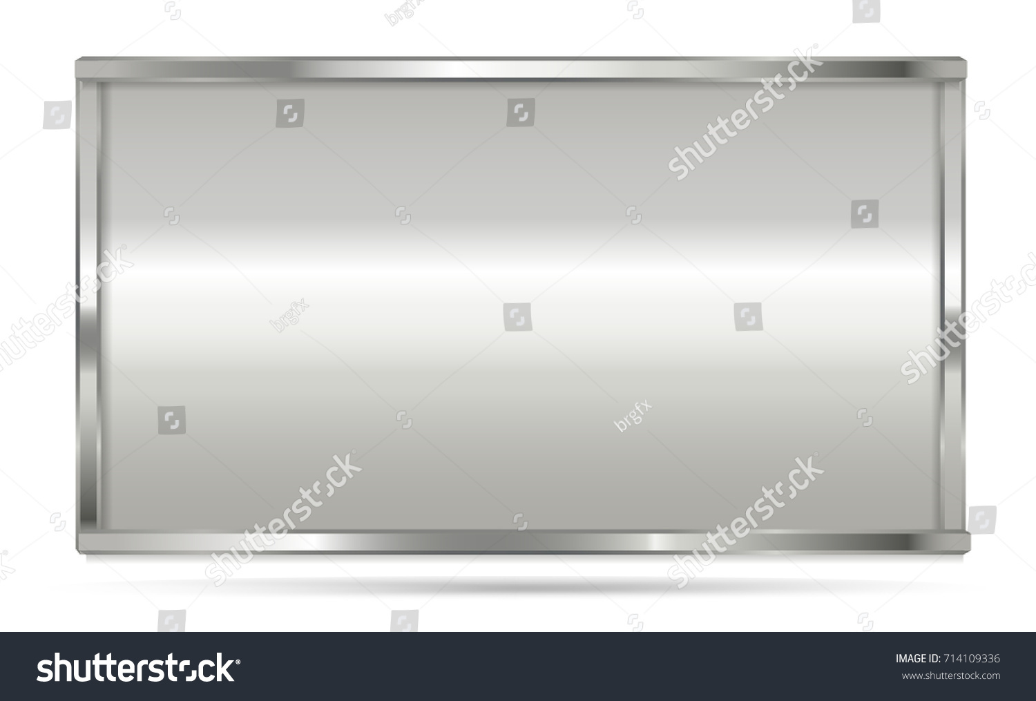 Aluminum Frame Rectangle Shape Illustration Stock Vector (Royalty Free ...