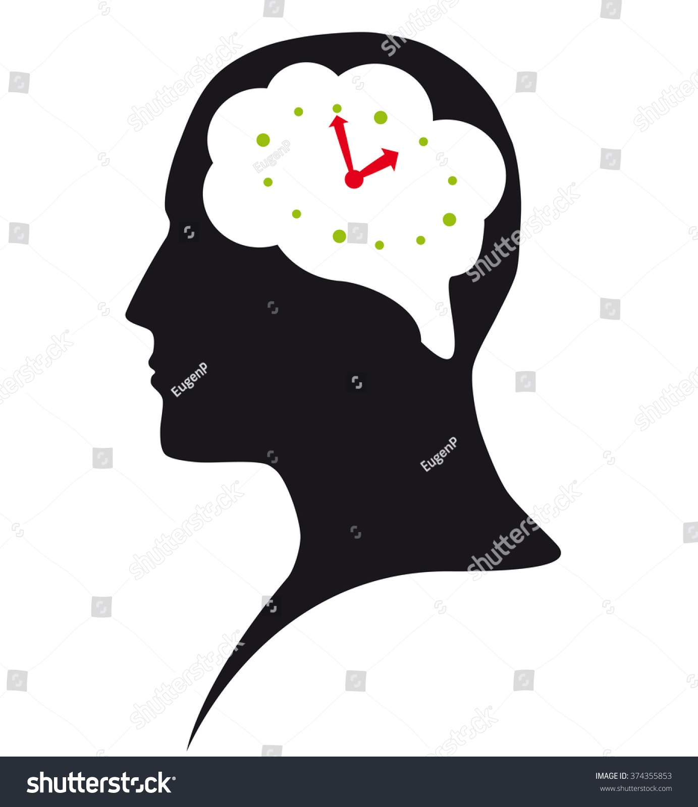 Always On Time: vector de stock (libre de regalías) 374355853 ...