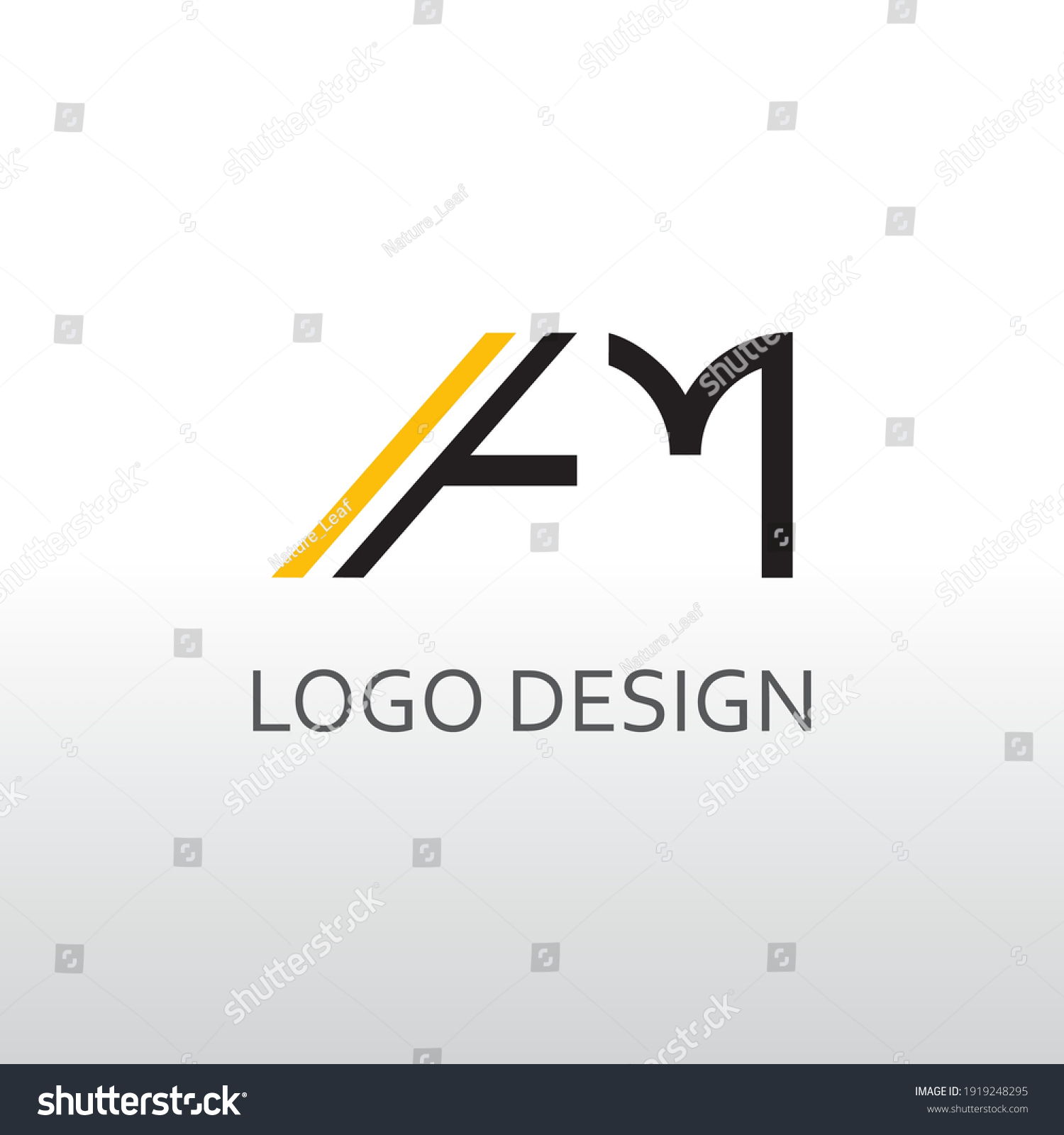 Letter Simple Logo Design Stock Vector (Royalty Free) 1919248295 ...