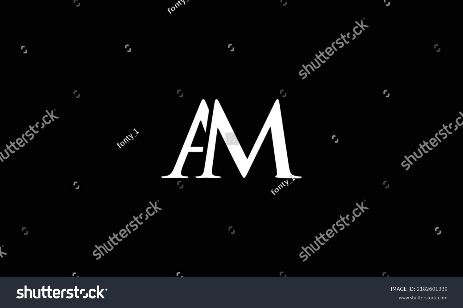 Ma Letter Logo Design Template Vector Stock Vector (Royalty Free ...