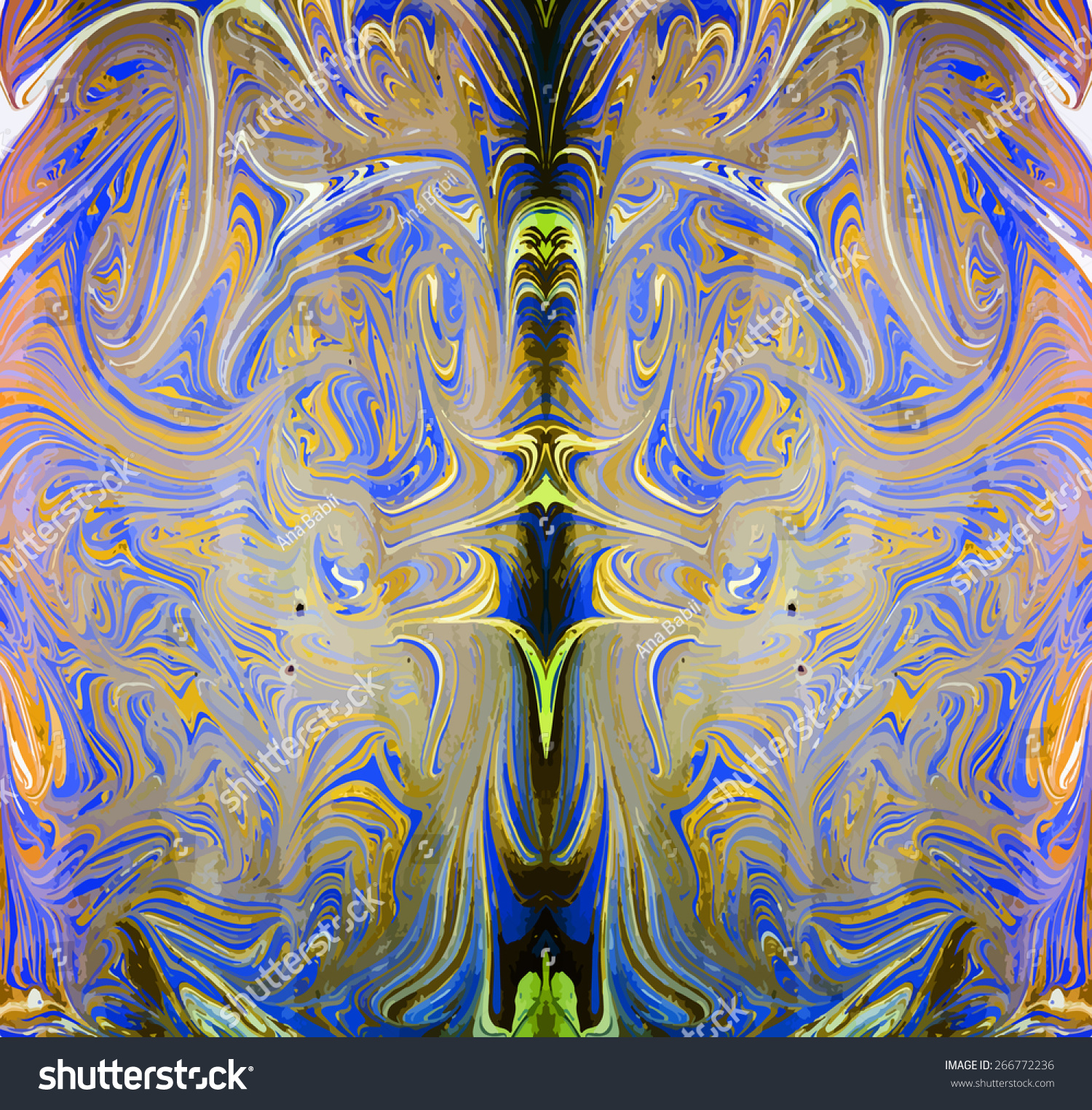 Amazing Artwork Texture Ebru Vector Abstract Stock Vector (Royalty Free ...