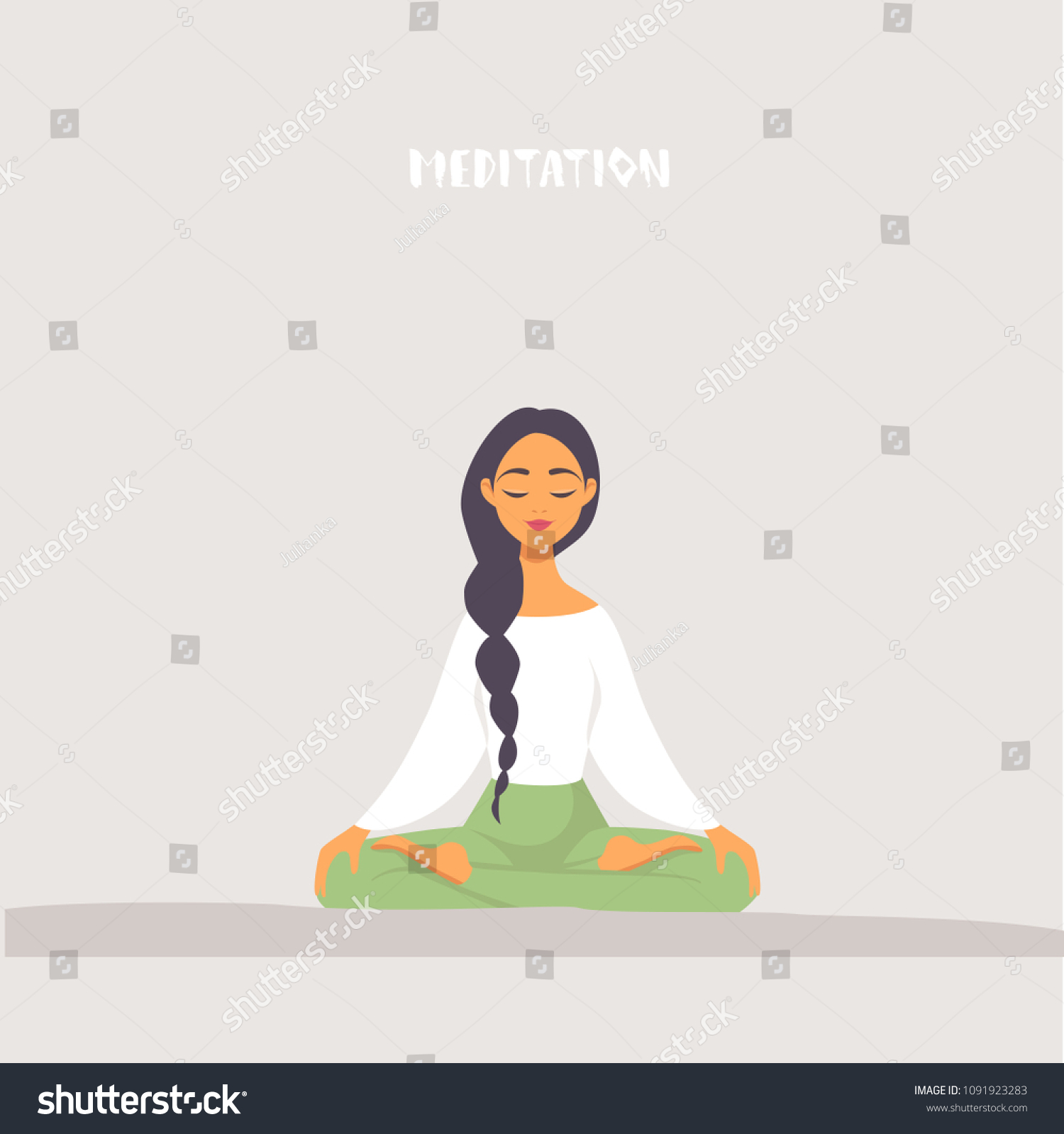Amazing Cartoon Girl Yoga Lotus Practices Stock Vector (Royalty Free ... Amazing Cartoon Girl Yoga Lotus Practices Stock Vector (Royalty Free ...