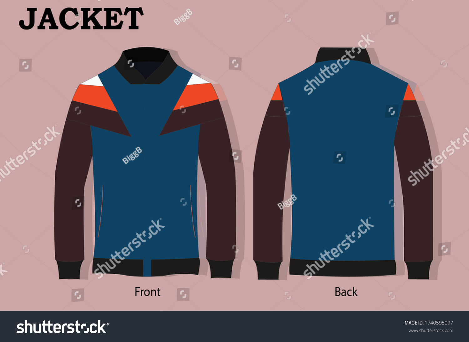 Amazing Jacket Design Mens Stock Vector (Royalty Free) 1740595097 ...