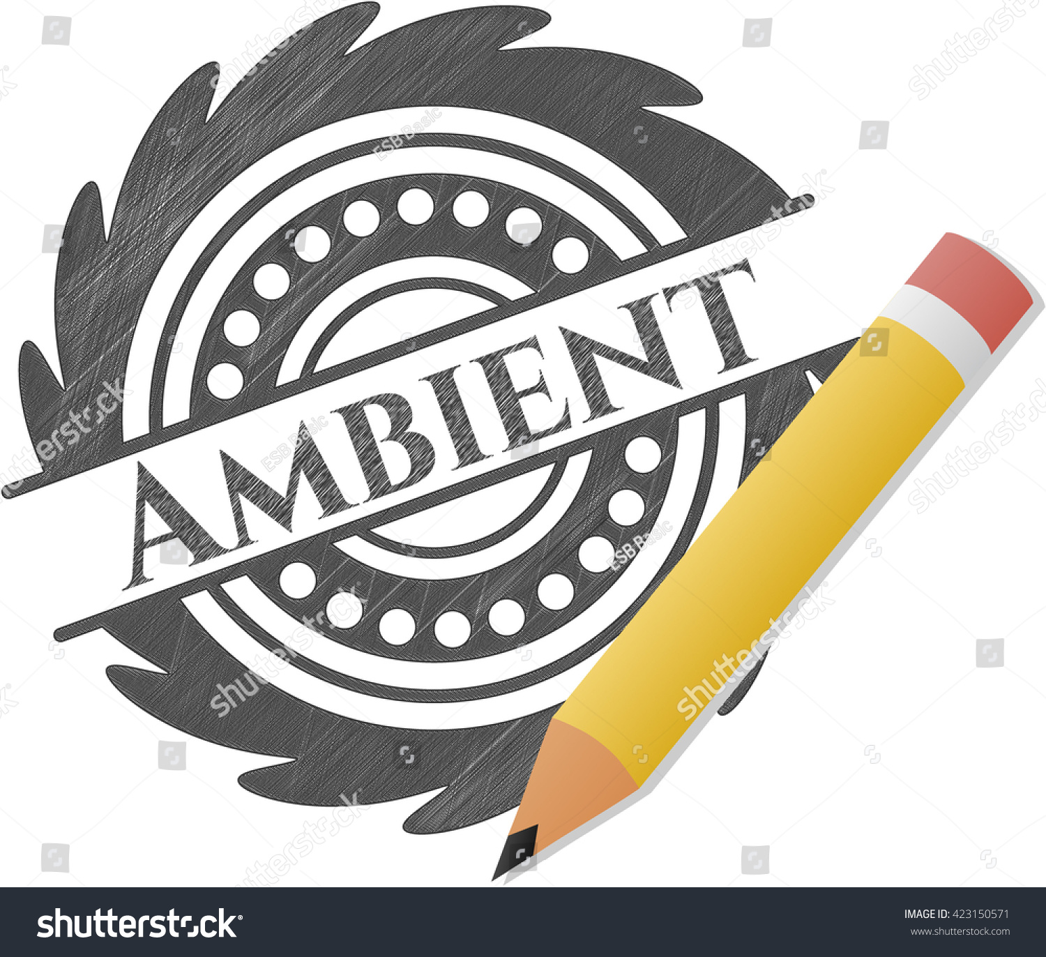 Ambient Pencil Draw Stock Vector (Royalty Free) 423150571 | Shutterstock