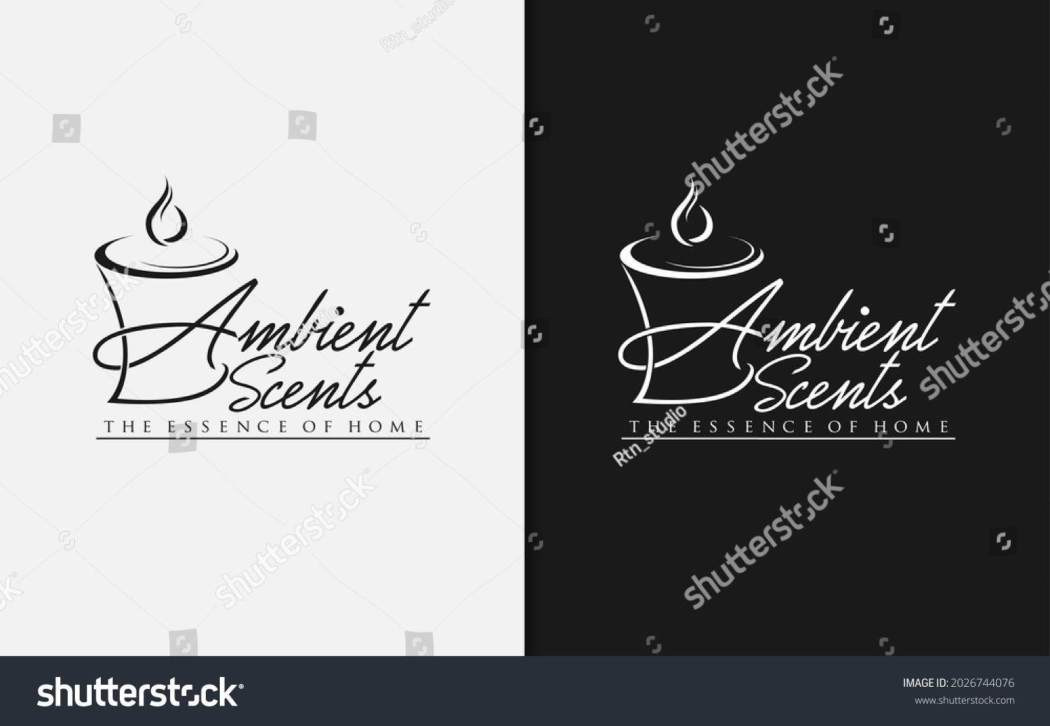 Ambient Scent Aromatherapy Logo Design Stock Vector (Royalty Free ...
