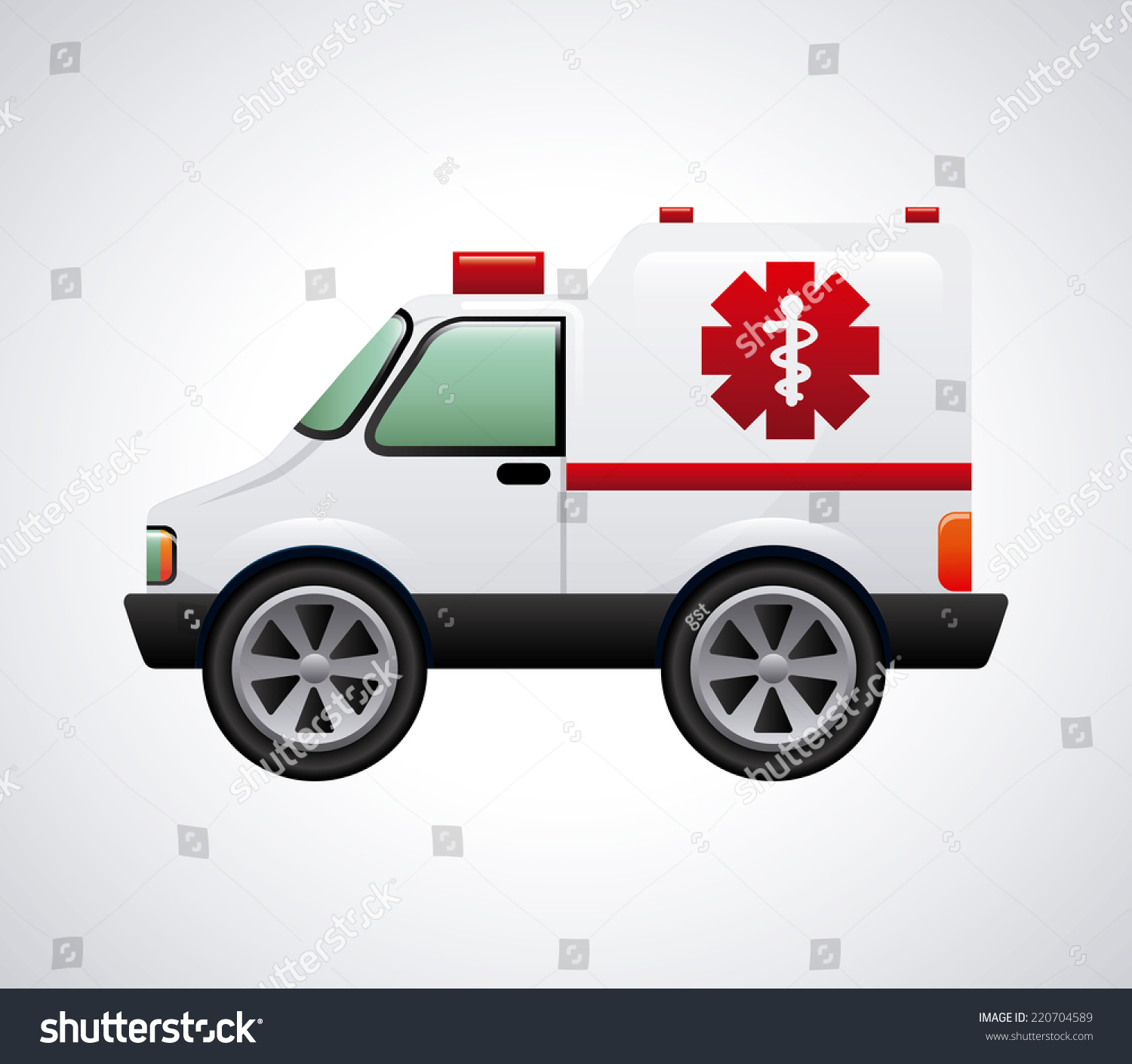 Ambulance Graphic Design Vector Illustration Stock Vector (Royalty Free ...