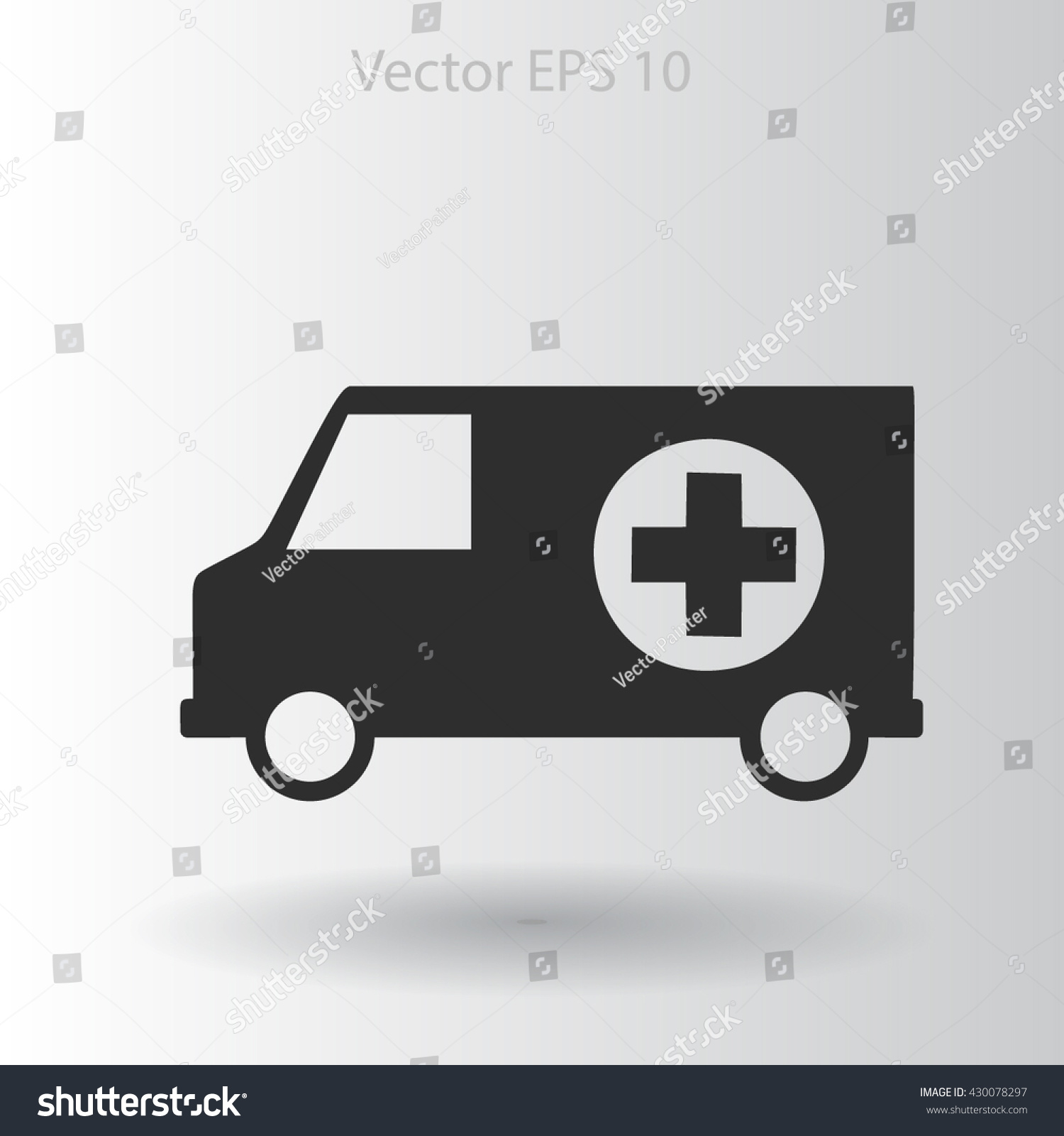 Ambulance Vector Illustration Stock Vector (Royalty Free) 430078297 ...