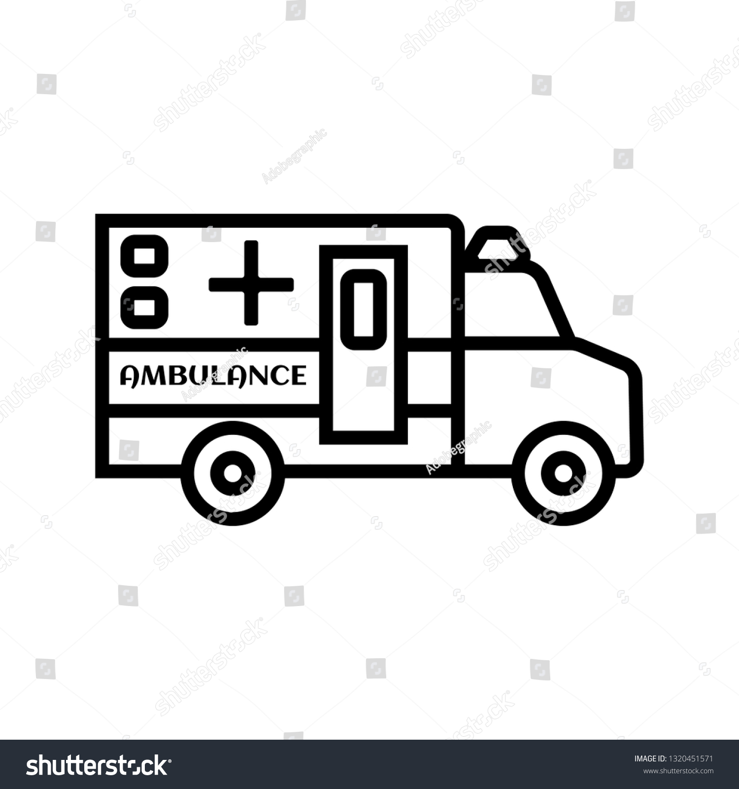 Ambulance Vector Symbol Icon Stock Vector (Royalty Free) 1320451571