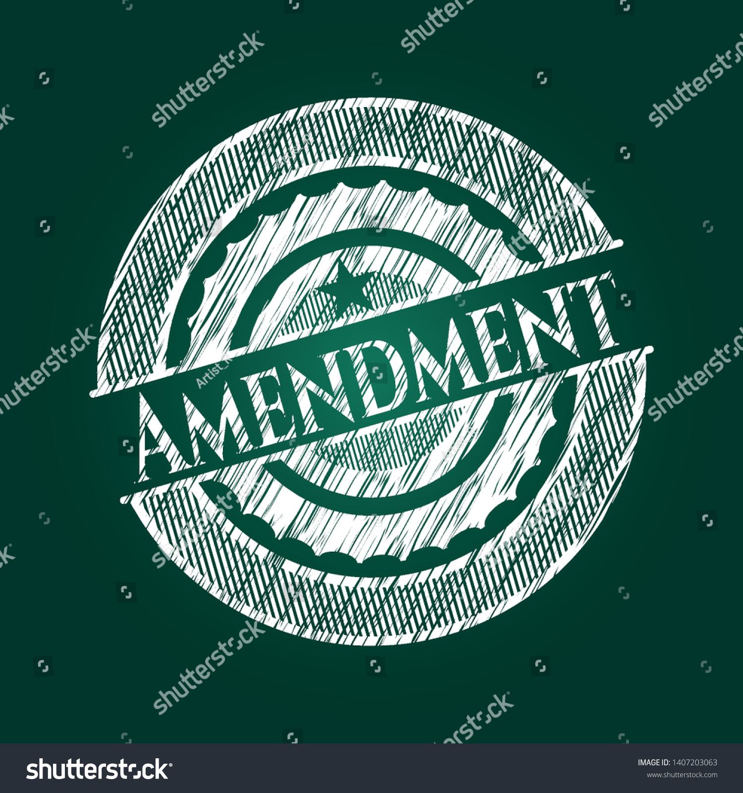 Amendment Chalkboard Texture Vector Illustration Detailed Stock Vector ...