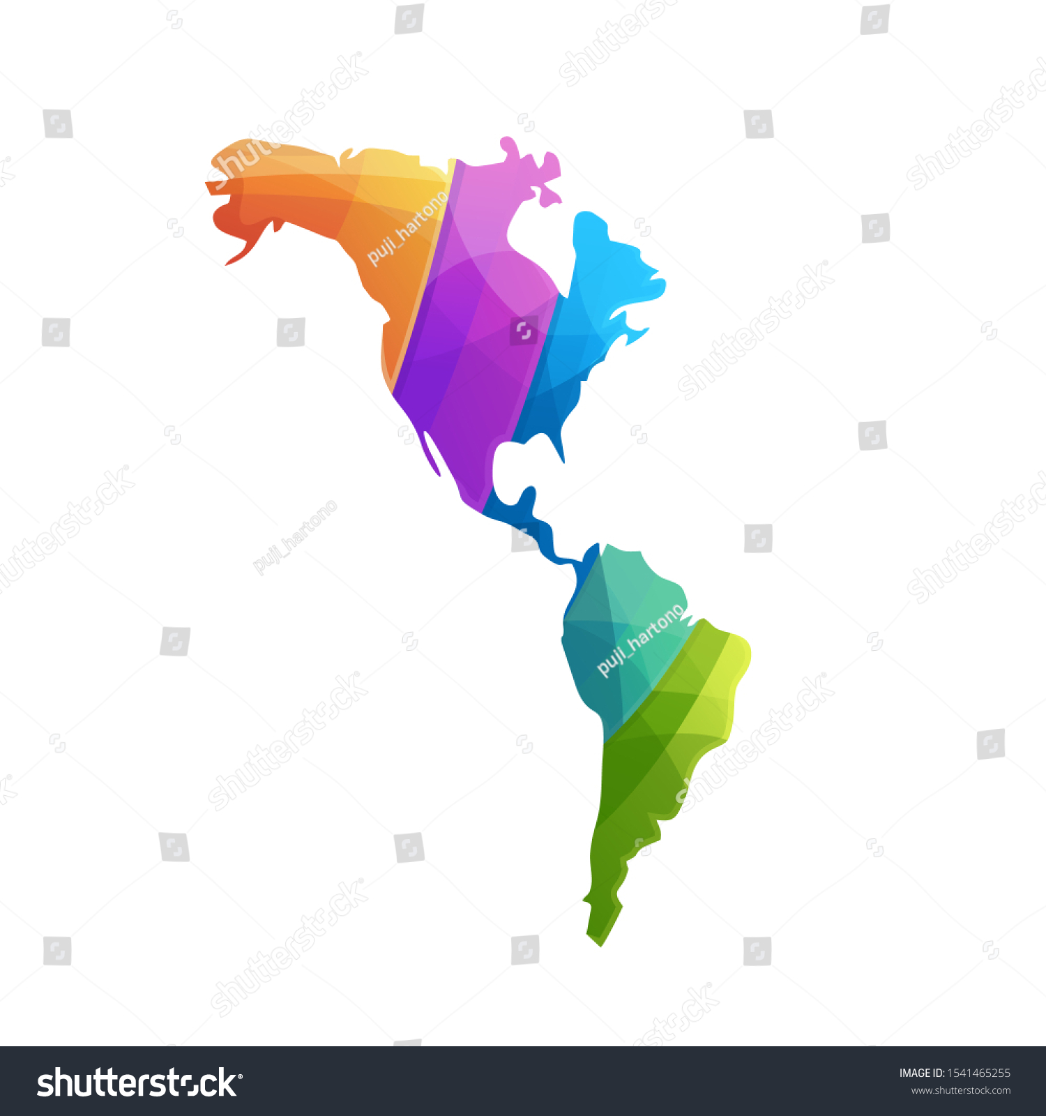 America Map Logo Vector Template Illustration Stock Vector (Royalty ...