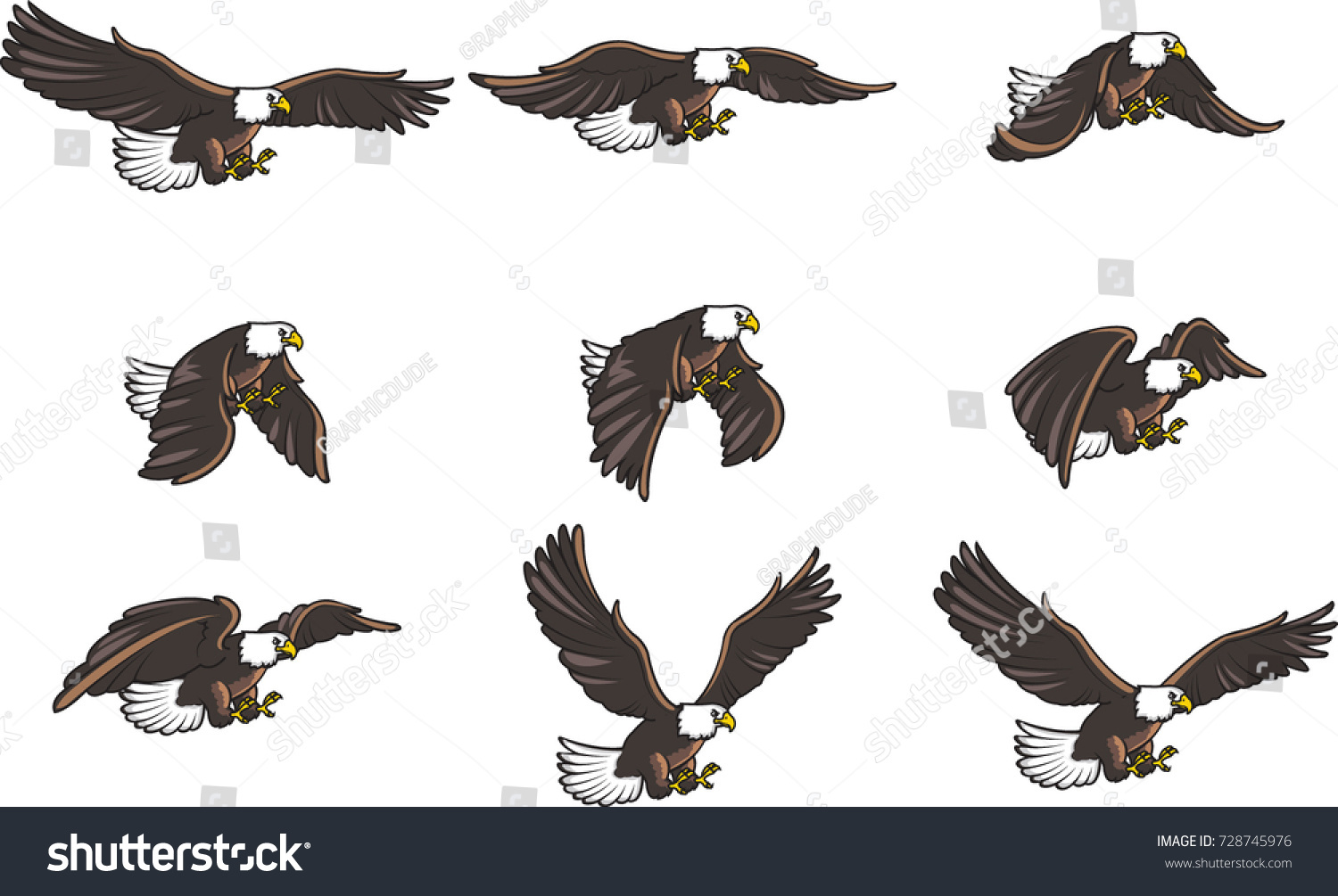 Animation eagle Images, Stock Photos & Vectors | Shutterstock