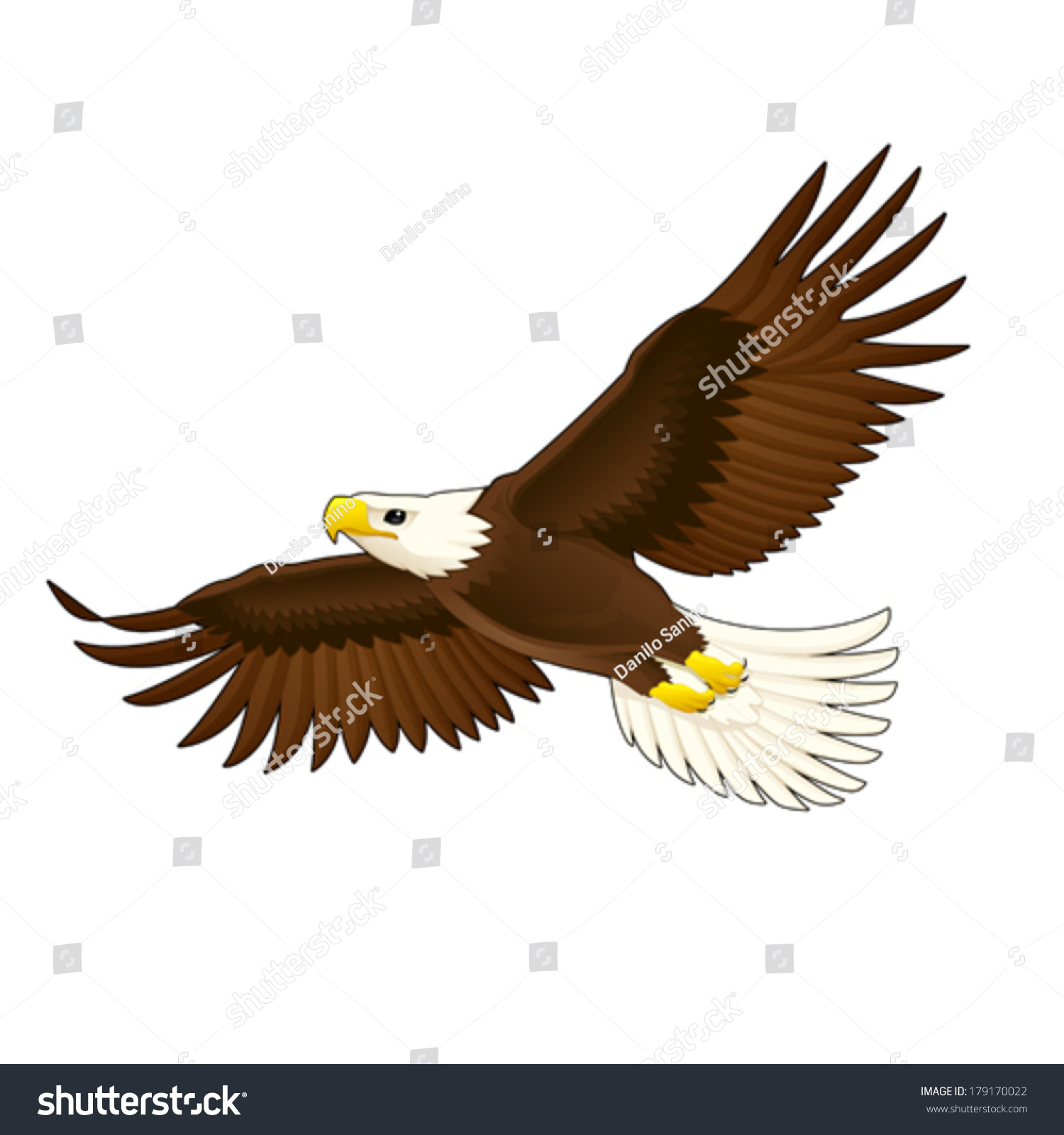 American Eagle Vector Isolated Animal Stock Vector (Royalty Free) 179170022