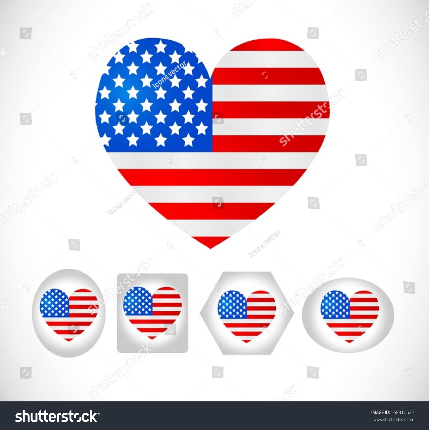 American Flag Idea Vector Illustration Stock Vector (Royalty Free ...