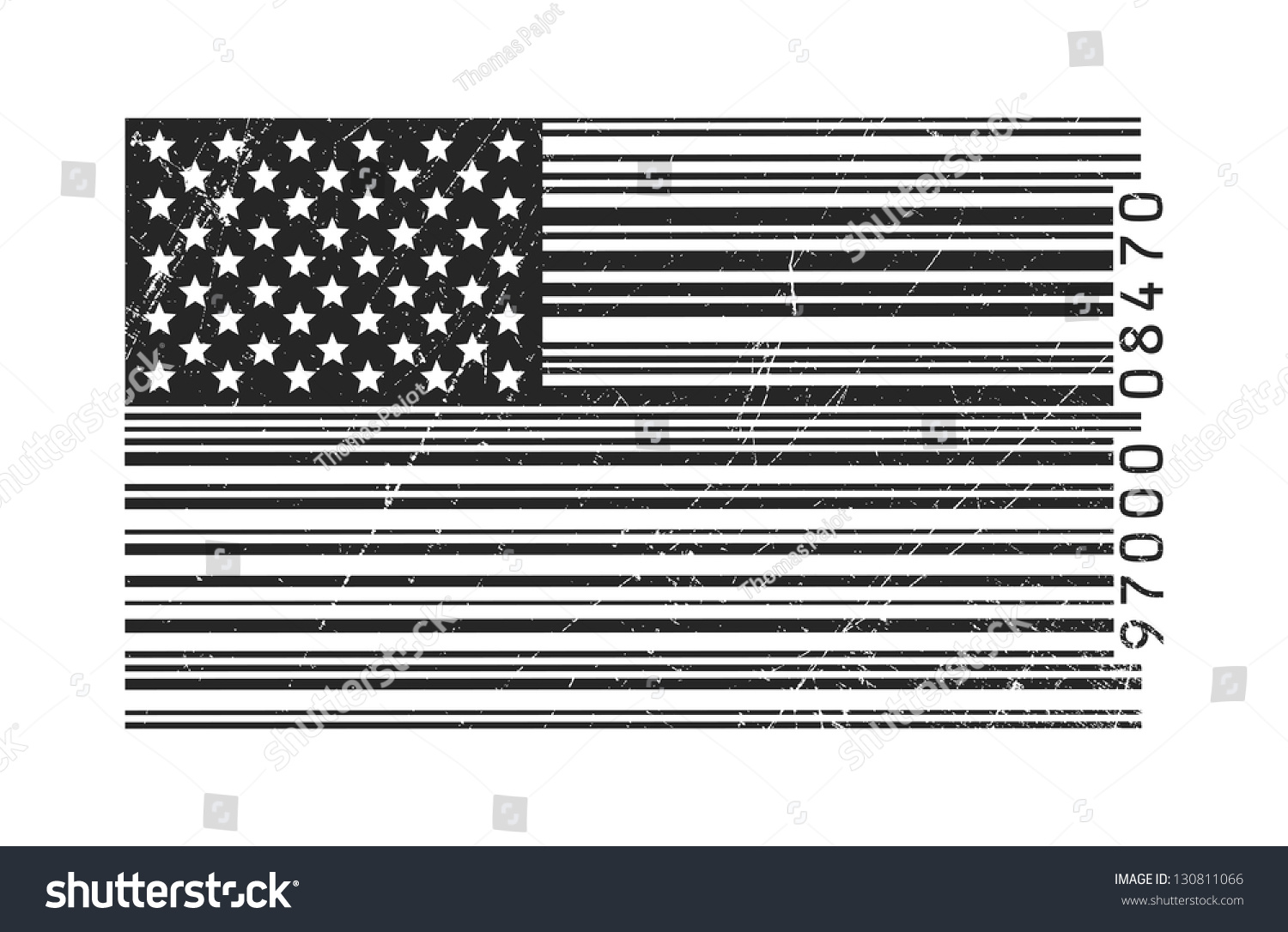 American Flag Barcode Stock Vector (Royalty Free) 130811066 | Shutterstock