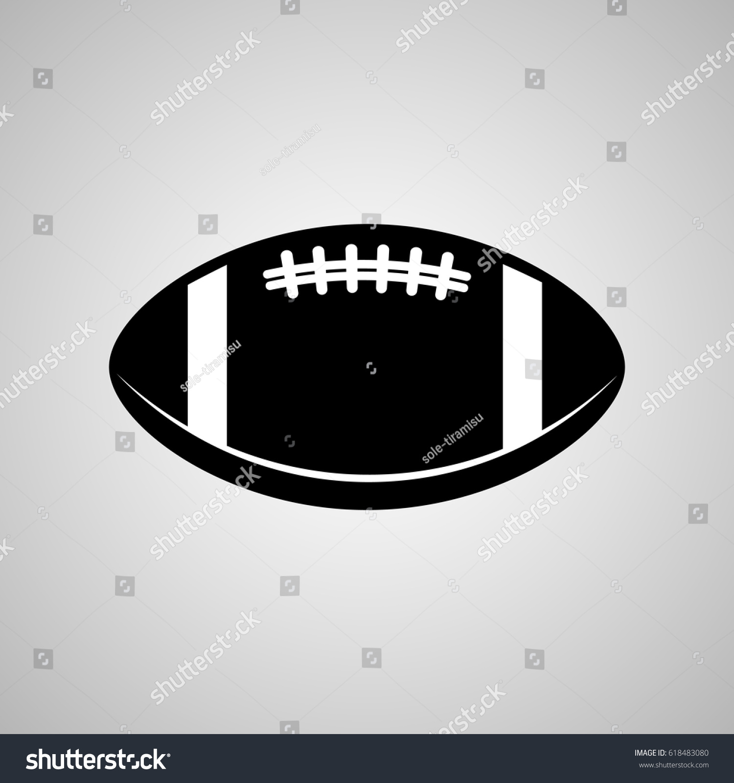 American Football Vector Stock Vector (Royalty Free) 618483080 ...