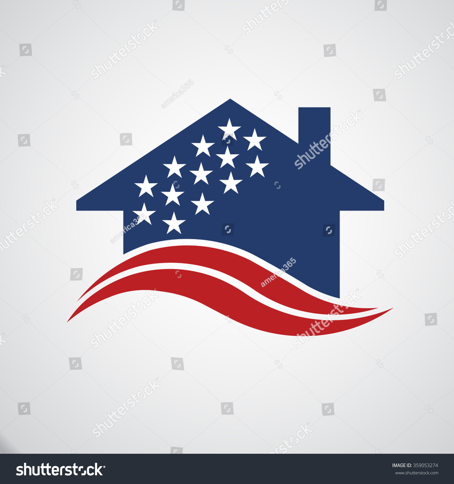American House Logo Stock Vector (Royalty Free) 359053274 | Shutterstock