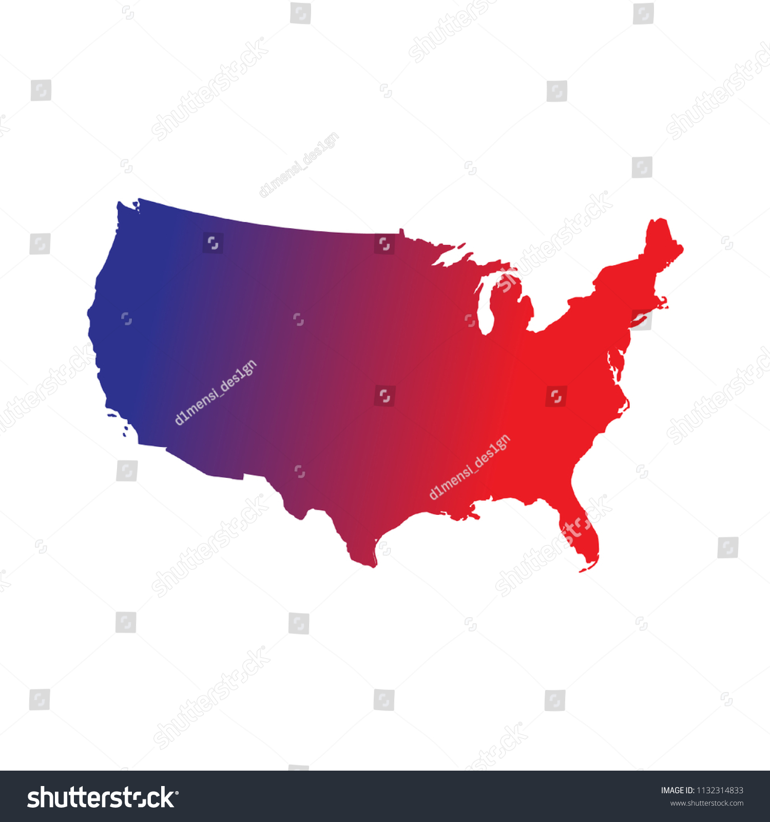 American Map Outline: เวกเตอร์สต็อก (ปลอดค่าลิขสิทธิ์) 1132314833 ...