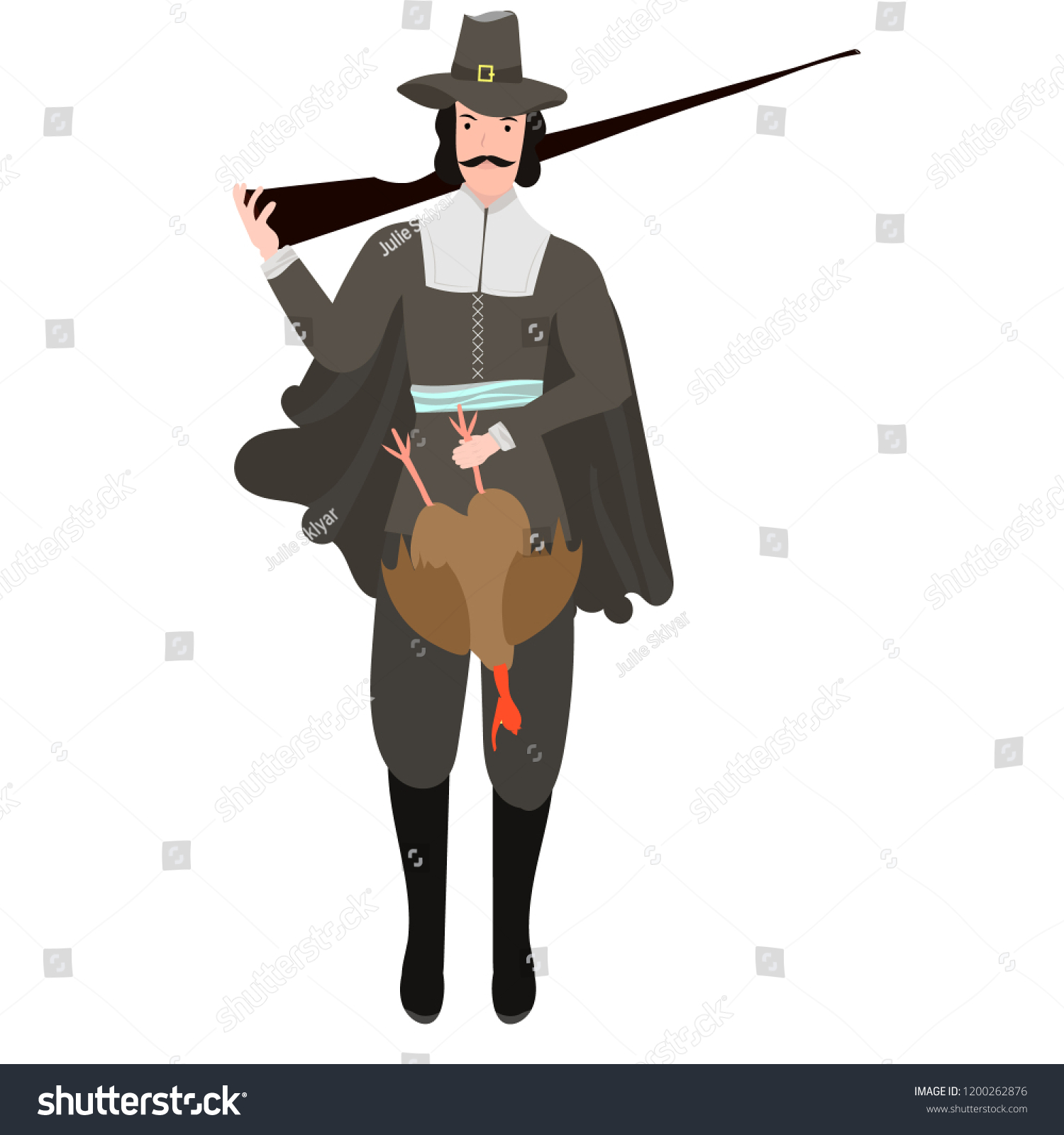 American Pilgrim Stock Vector (Royalty Free) 1200262876 | Shutterstock