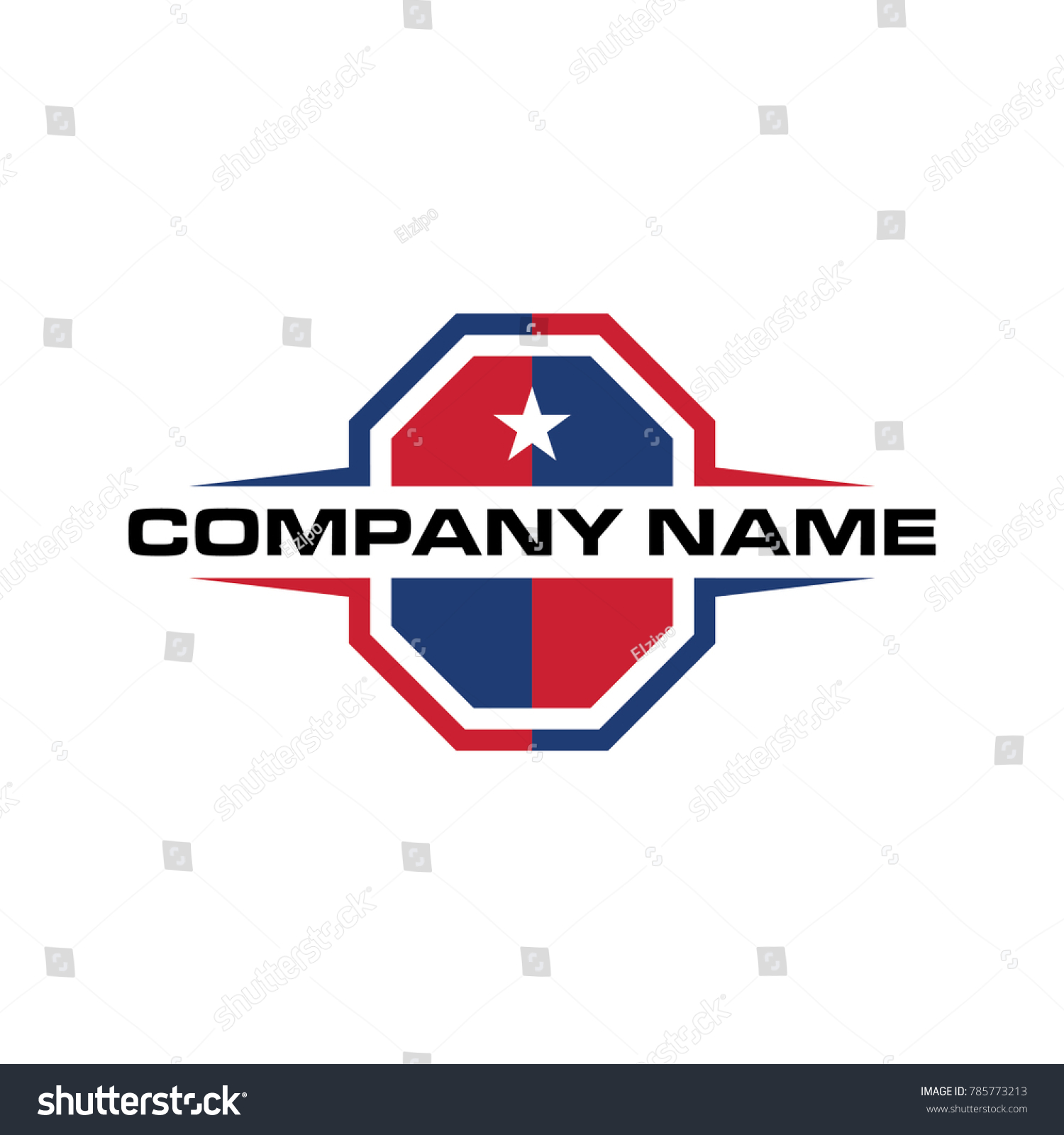 American Shield Logo Stock Vector (Royalty Free) 785773213