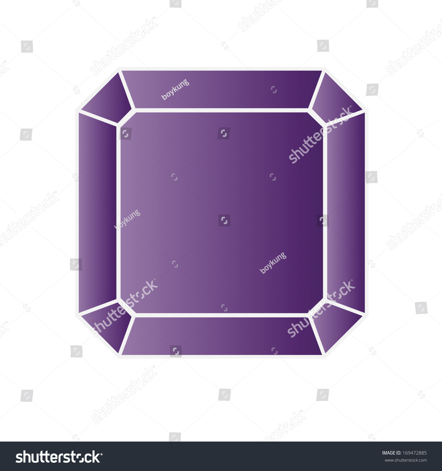 Amethyst Vector Gemstone Illustration Stock Vector (Royalty Free ...