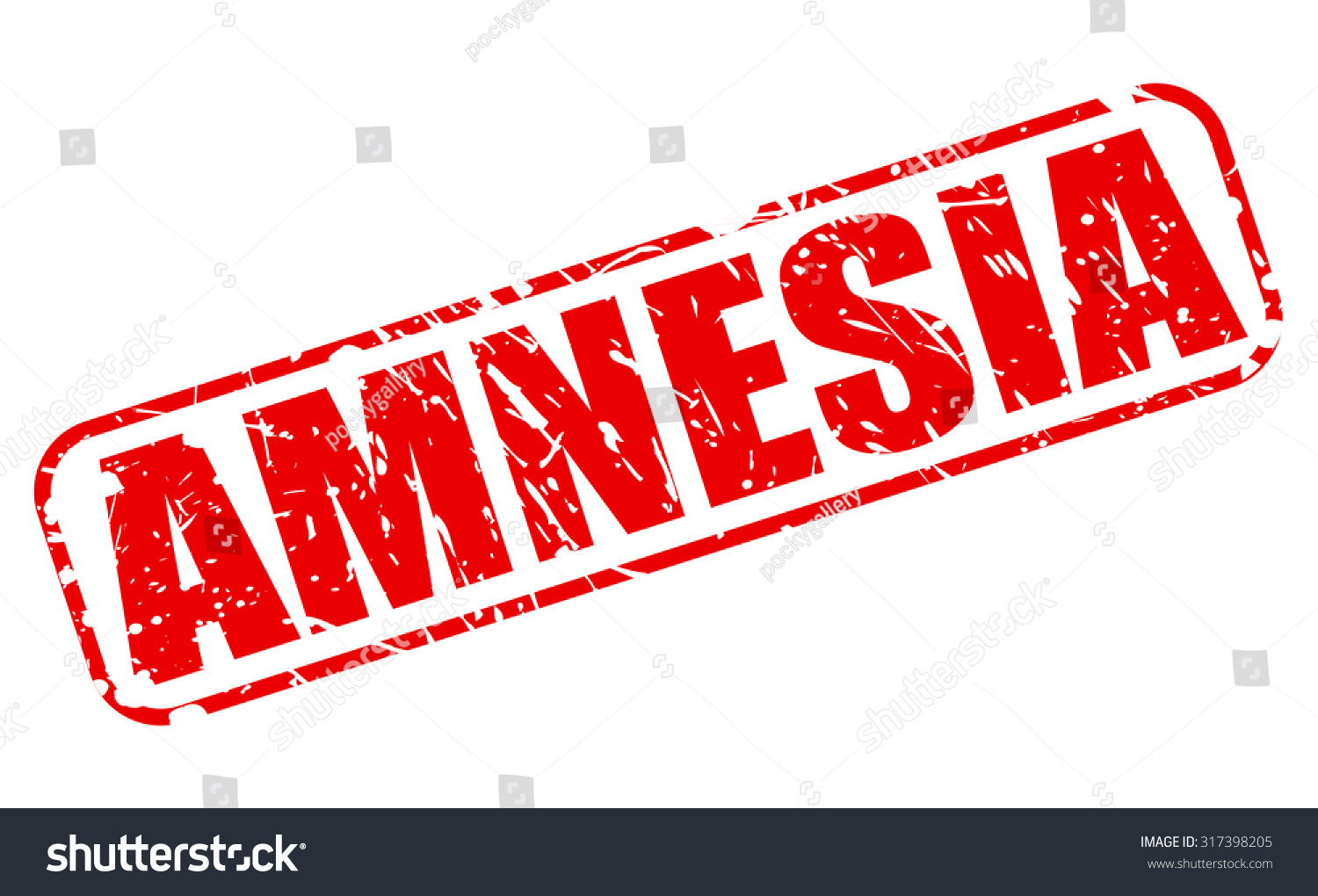 Amnesia Red Stamp Text On White: เวกเตอร์สต็อก (ปลอดค่าลิขสิทธิ์ ...