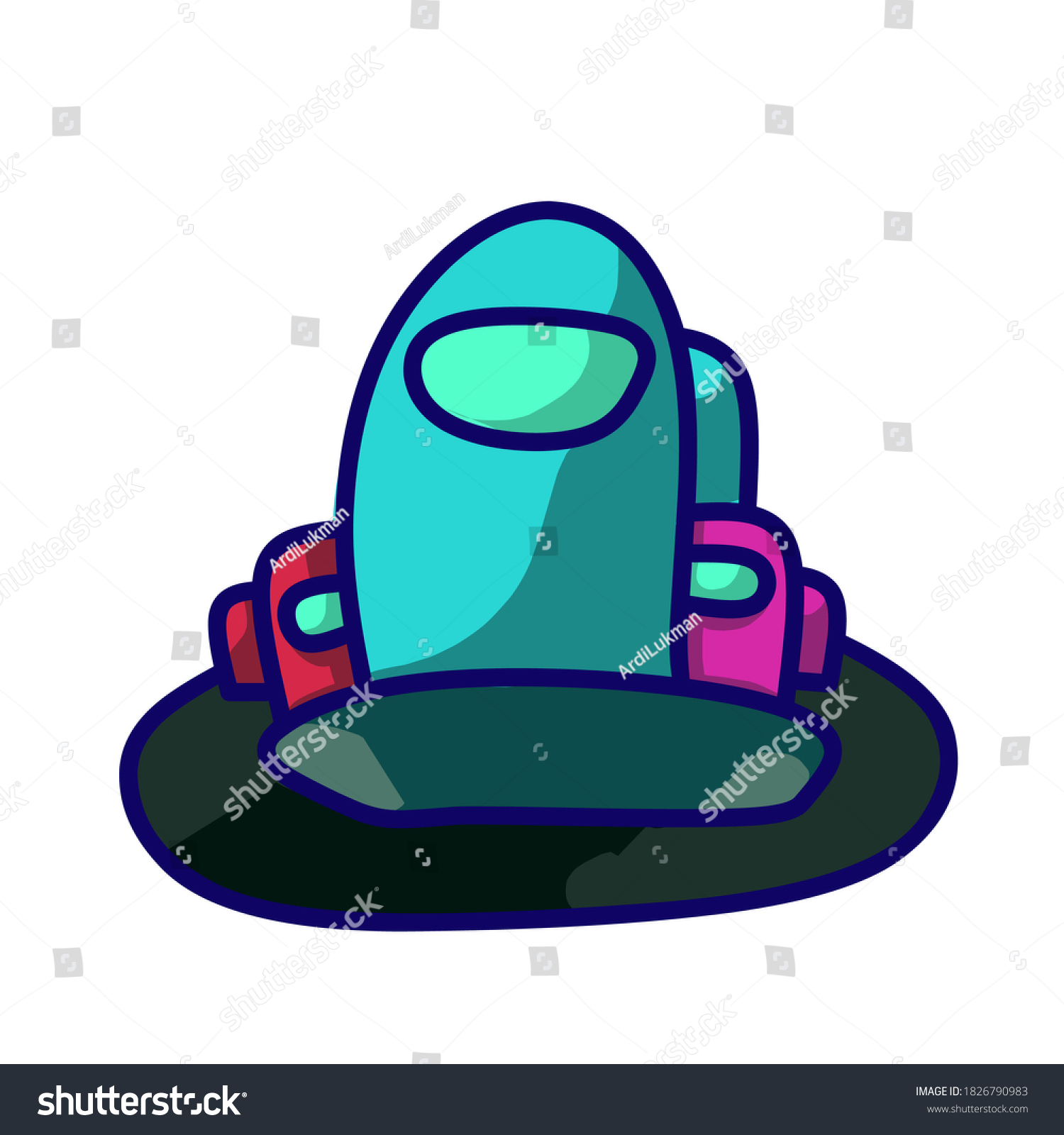 Among Us Game Character Illustration Art Stock Vector (Royalty Free ... Among Us Game Character Illustration Art Stock Vector (Royalty Free ...