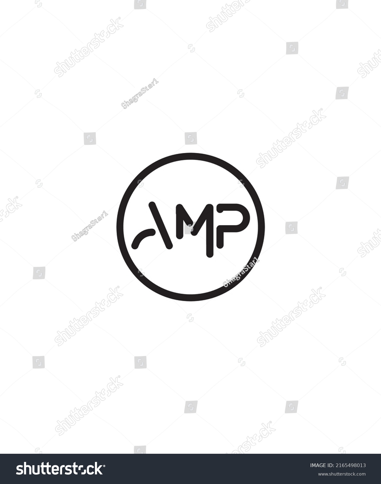 Amp Letter Linked Modern Creative Vector Stock Vector (Royalty Free ...