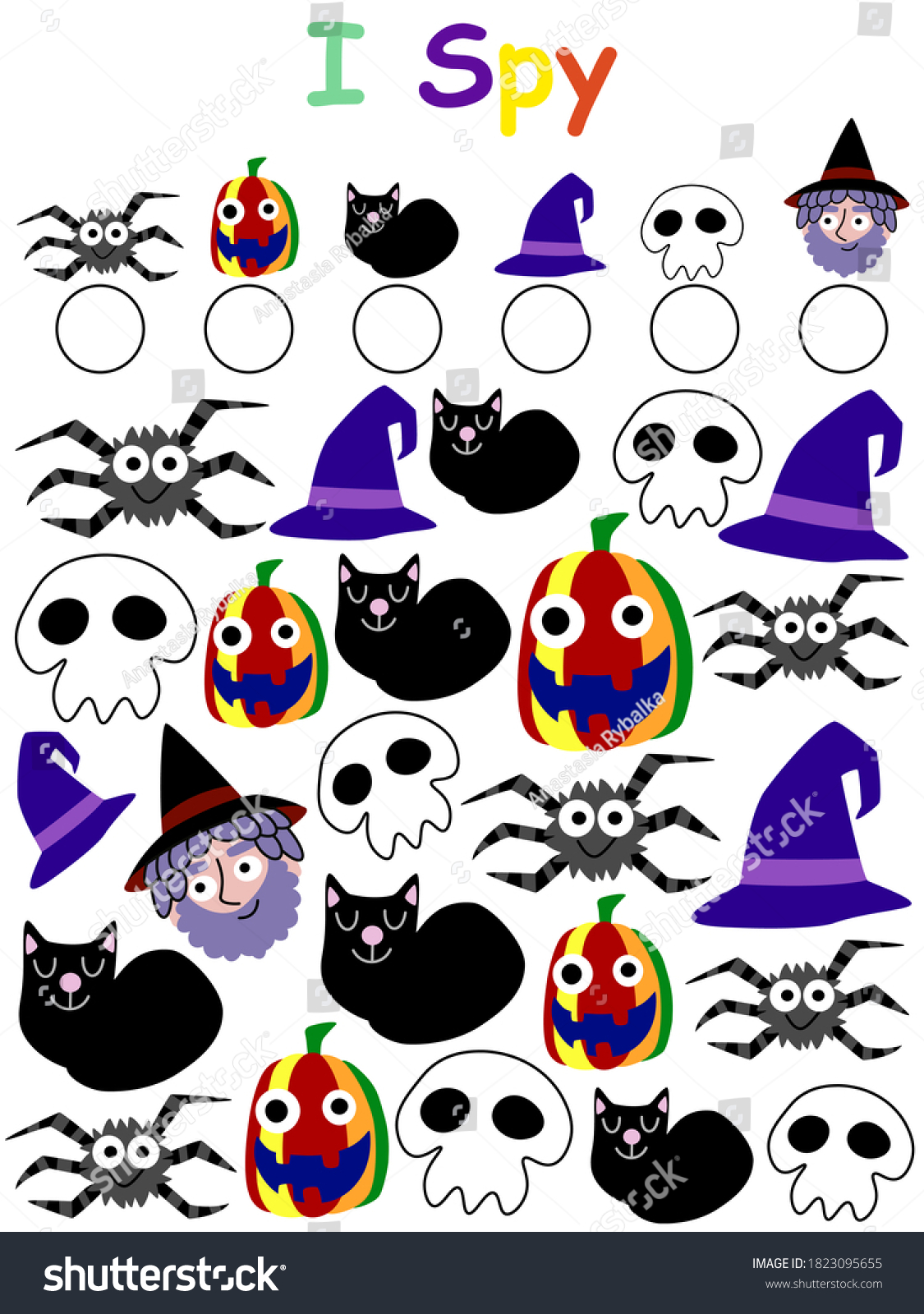 Amusing Halloween Spy Game Kids Stock Stock Vector (Royalty Free ... Amusing Halloween Spy Game Kids Stock Stock Vector (Royalty Free ...