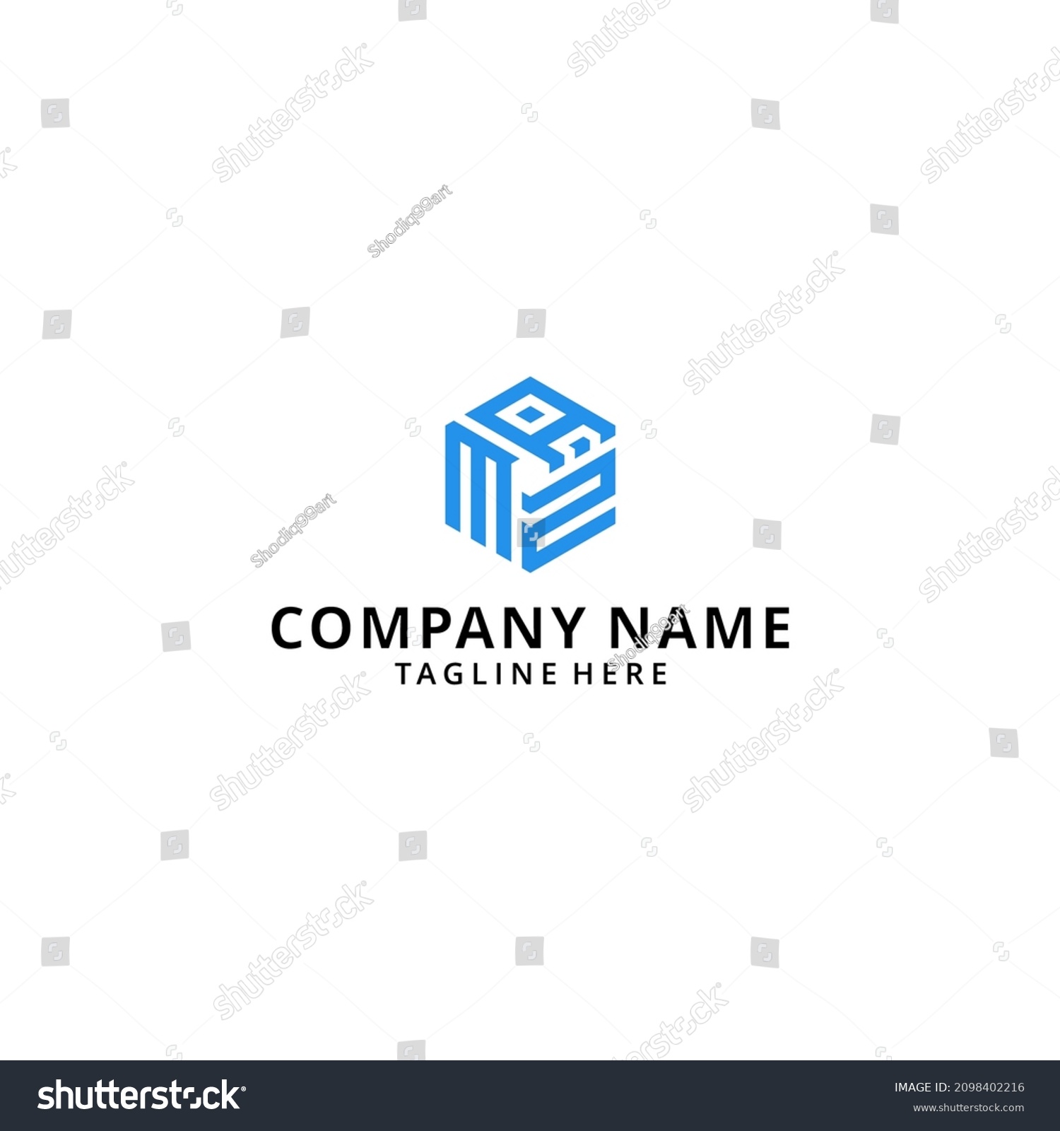 Amz Logo Vector Illustration Hexagon Logo Stock Vector (Royalty Free ...