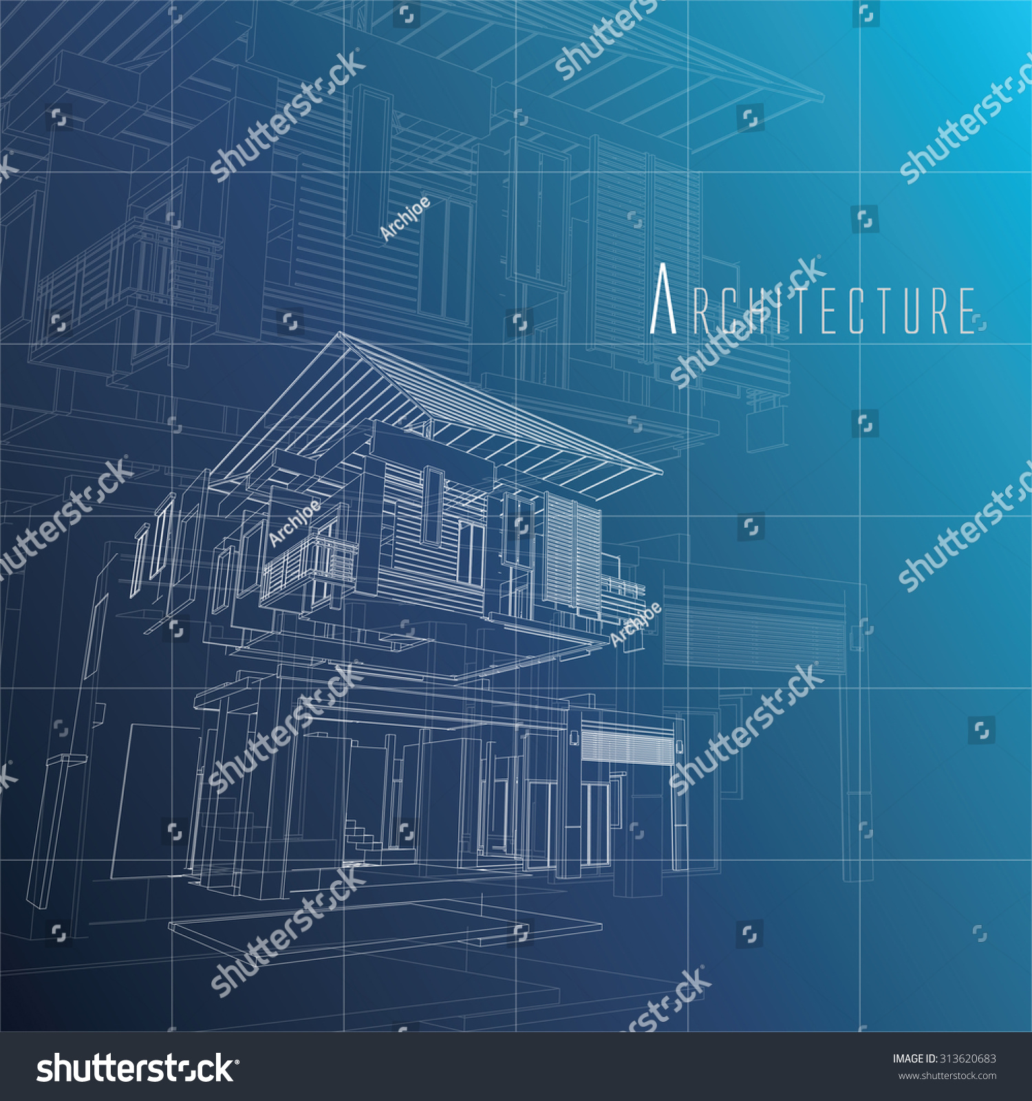 Exploded View Building Stock Vector (Royalty Free) 313620683