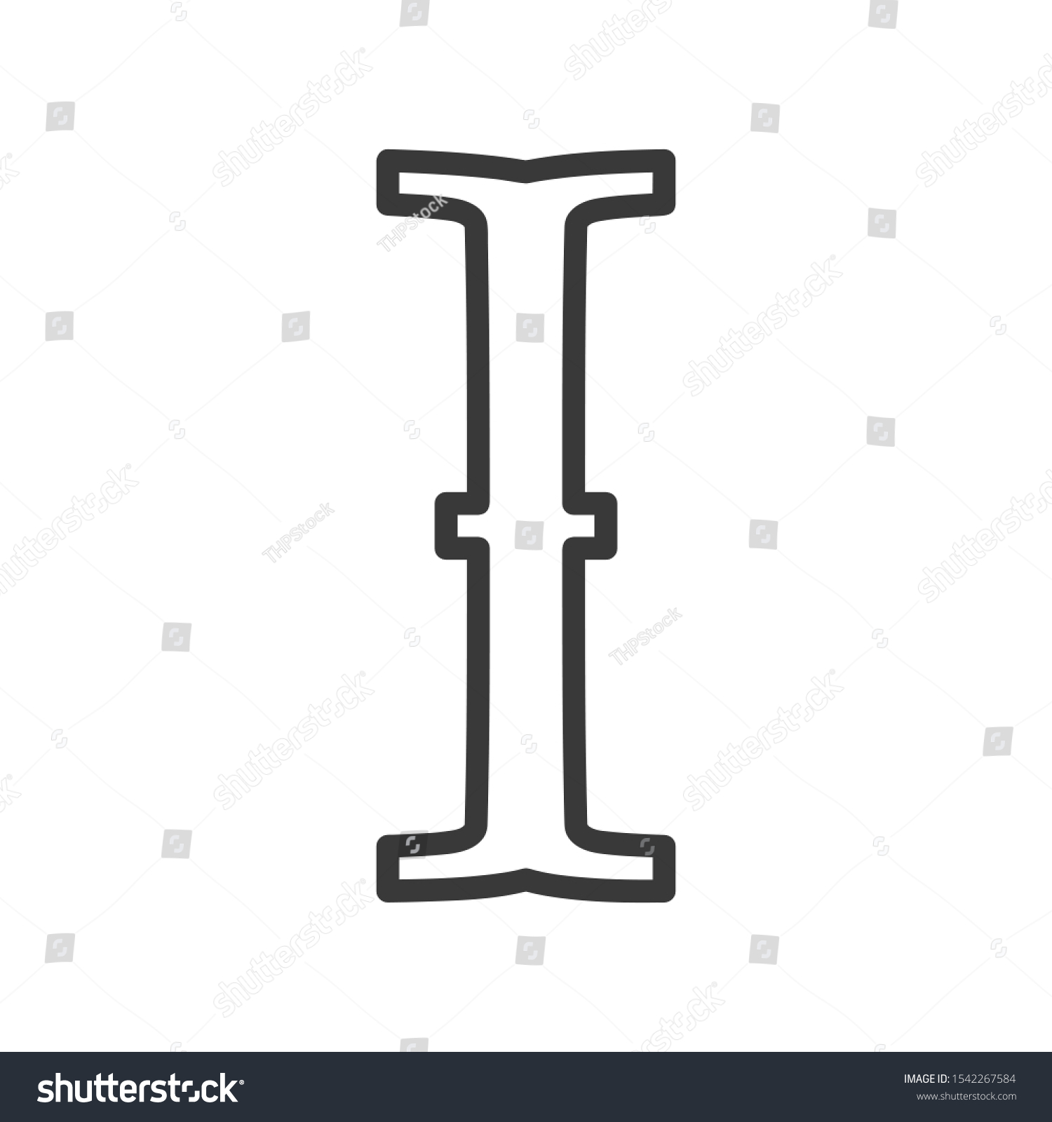 Beam Cursor Inserting Text Simple Vector Stock Vector (Royalty Free ...