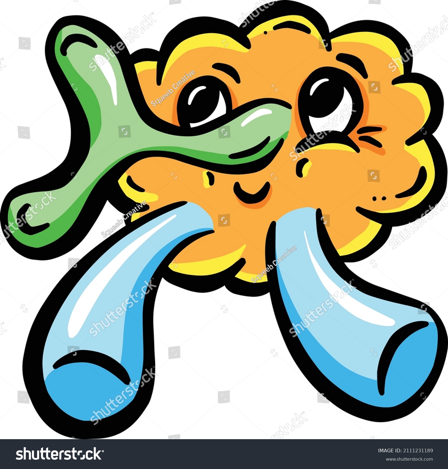 Imaginary Cartoon Character Monster Stock Vector (Royalty Free) 2111231189
