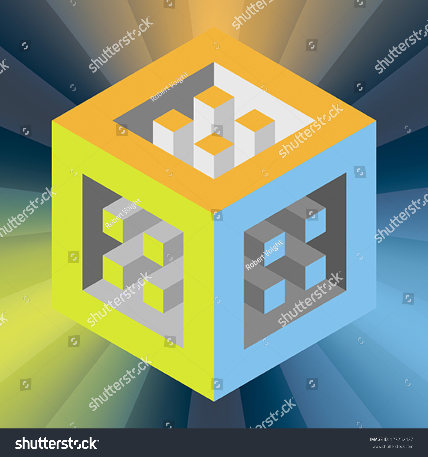Impossible Object Eps 8 Cmyk Stock Vector (Royalty Free) 127252427 ...