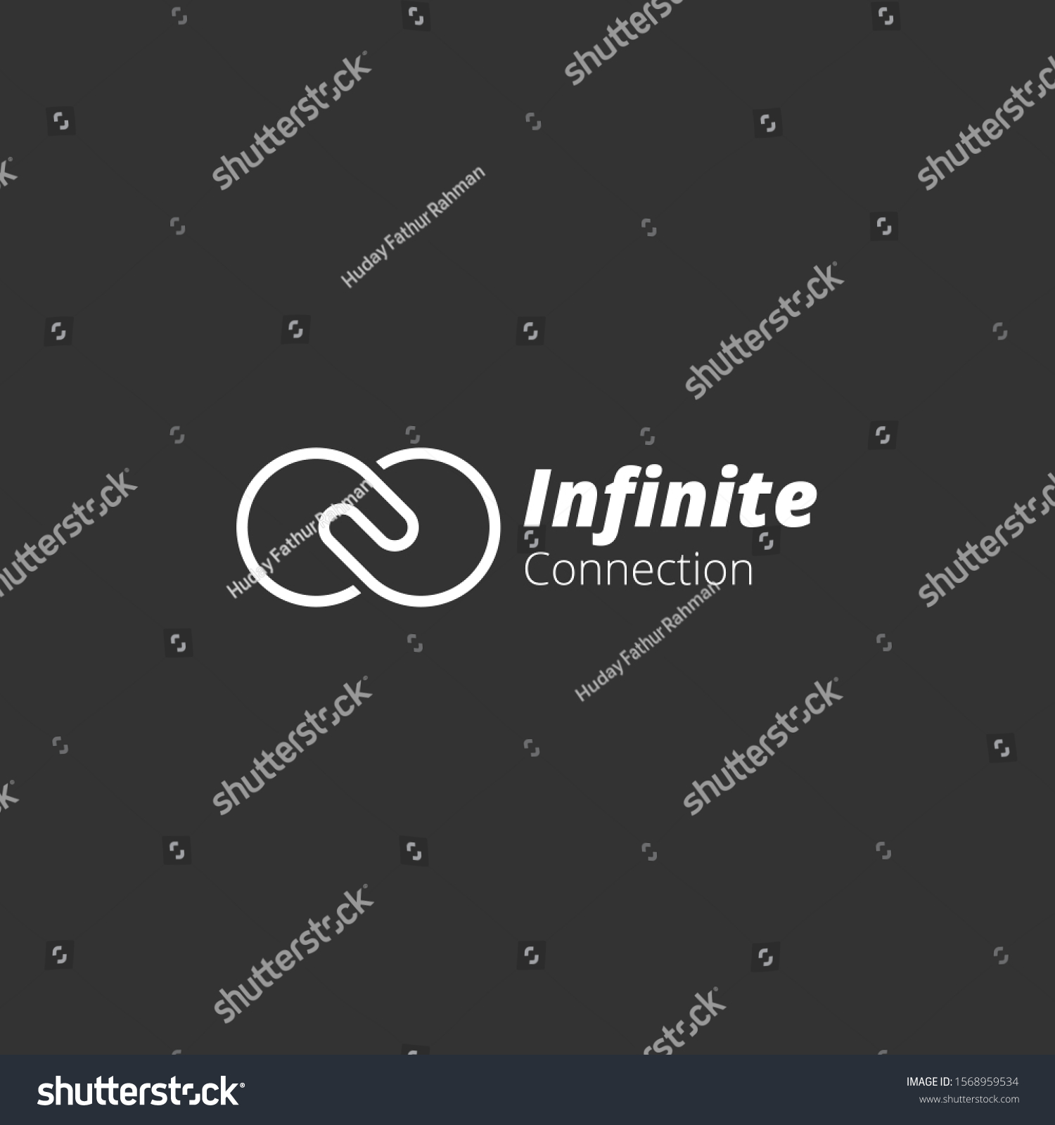 Infinite Connection Premium Logo Elements: vector de stock (libre de ...