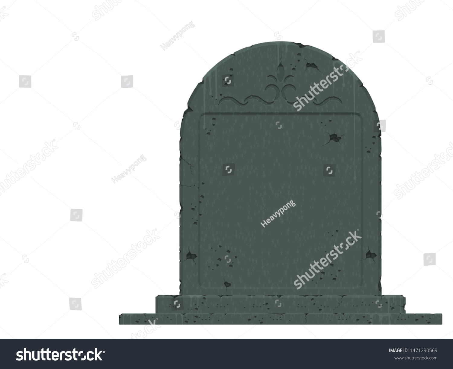 Una lápida aislada sobre fondo transparente: vector de stock (libre de ...