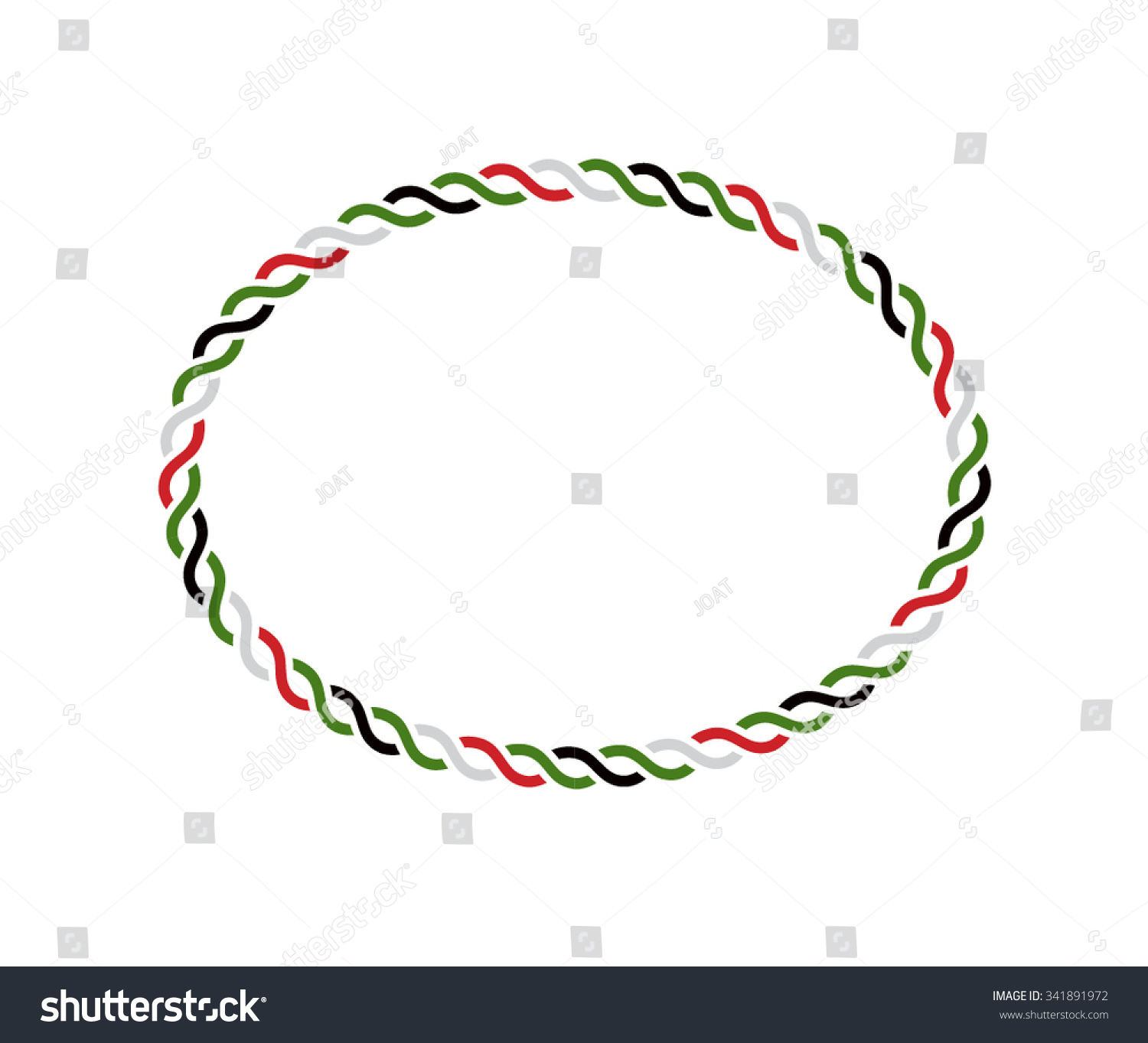 Oval Vector Border Uae National Day: เวกเตอร์สต็อก (ปลอดค่าลิขสิทธิ์ ...