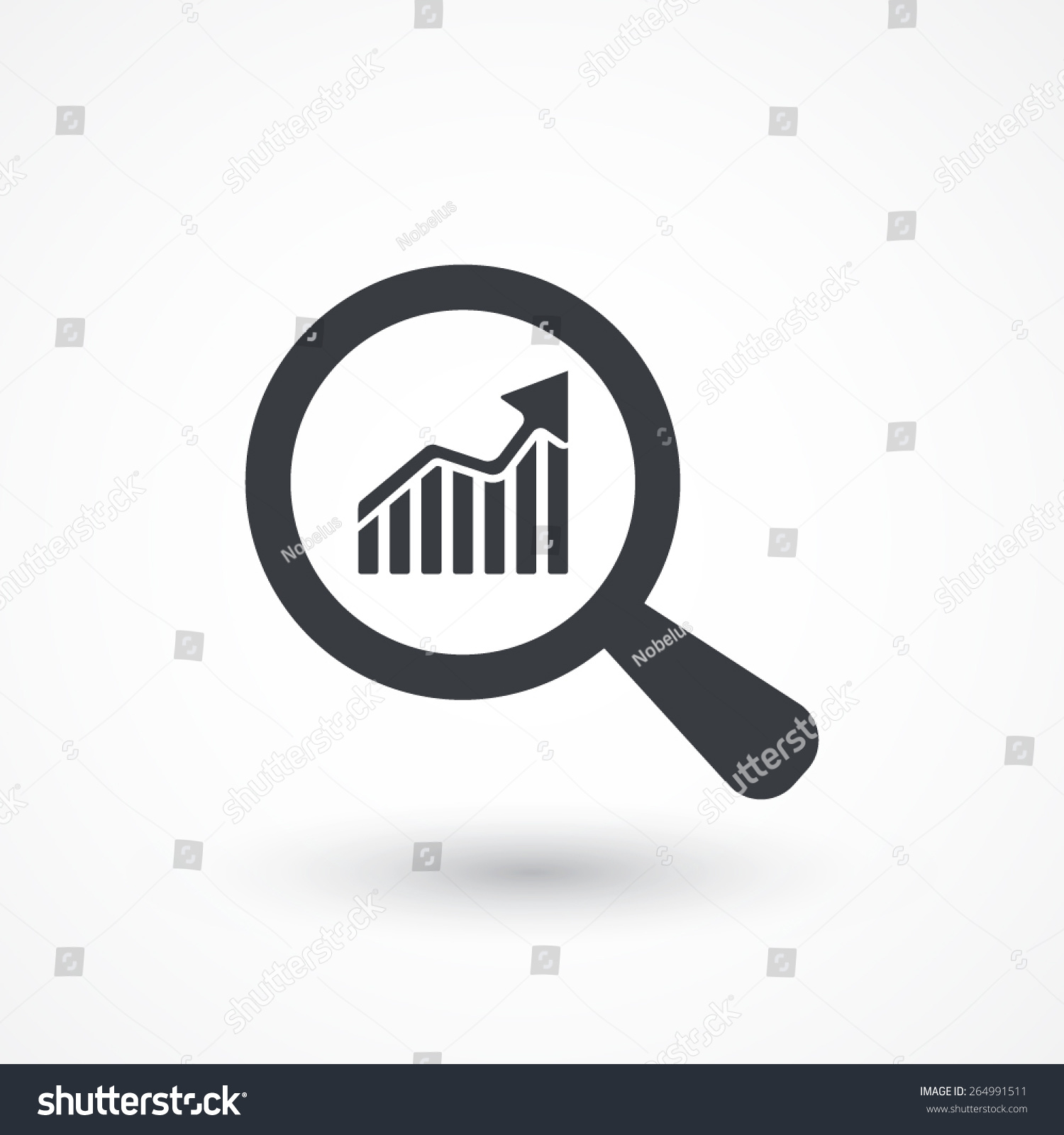 Analysis Trend Growth Icon Magnifying Glass Stock Vector (Royalty Free ... Analysis Trend Growth Icon Magnifying Glass Stock Vector (Royalty Free ...