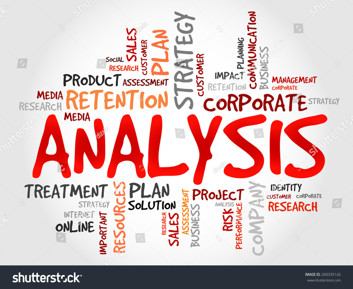 Analysis Word Cloud Business Concept Stock Vector (Royalty Free ...