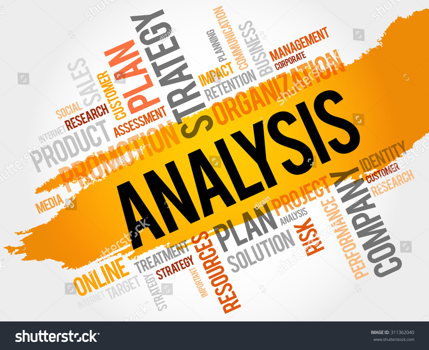 Analysis Word Cloud Business Concept Stock Vector (Royalty Free ...