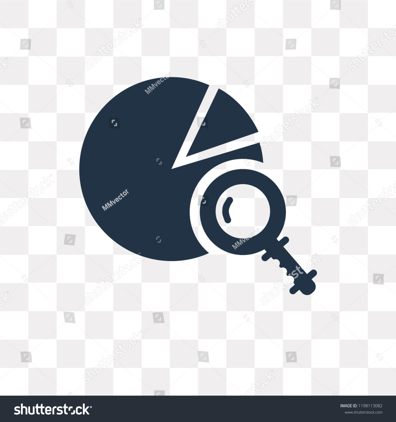 Analytics Vector Icon Isolated On Transparent Stock Vector (Royalty ...