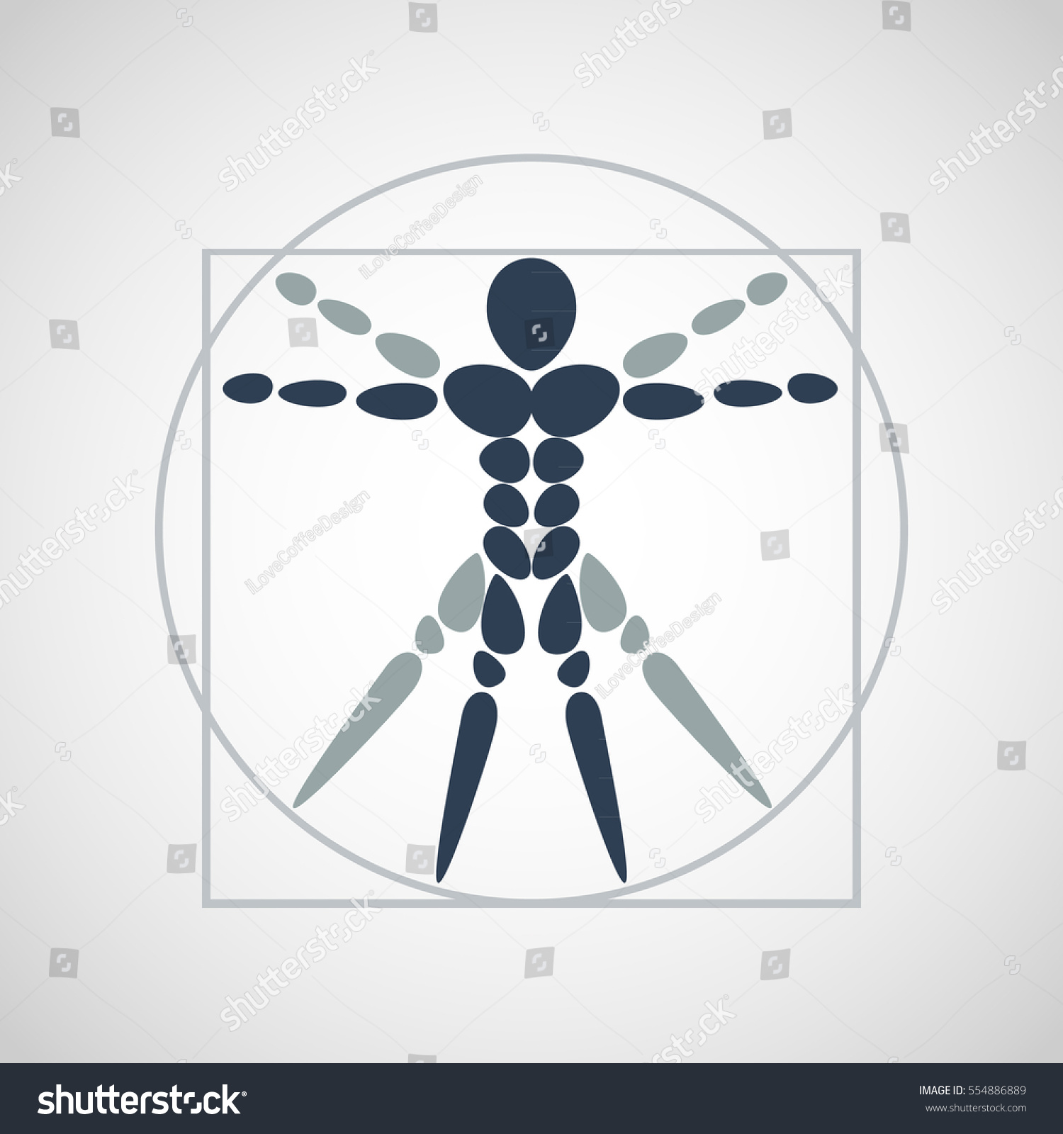 Anatomy Logo Vector Icon Design Stock Vector (Royalty Free) 554886889 ...