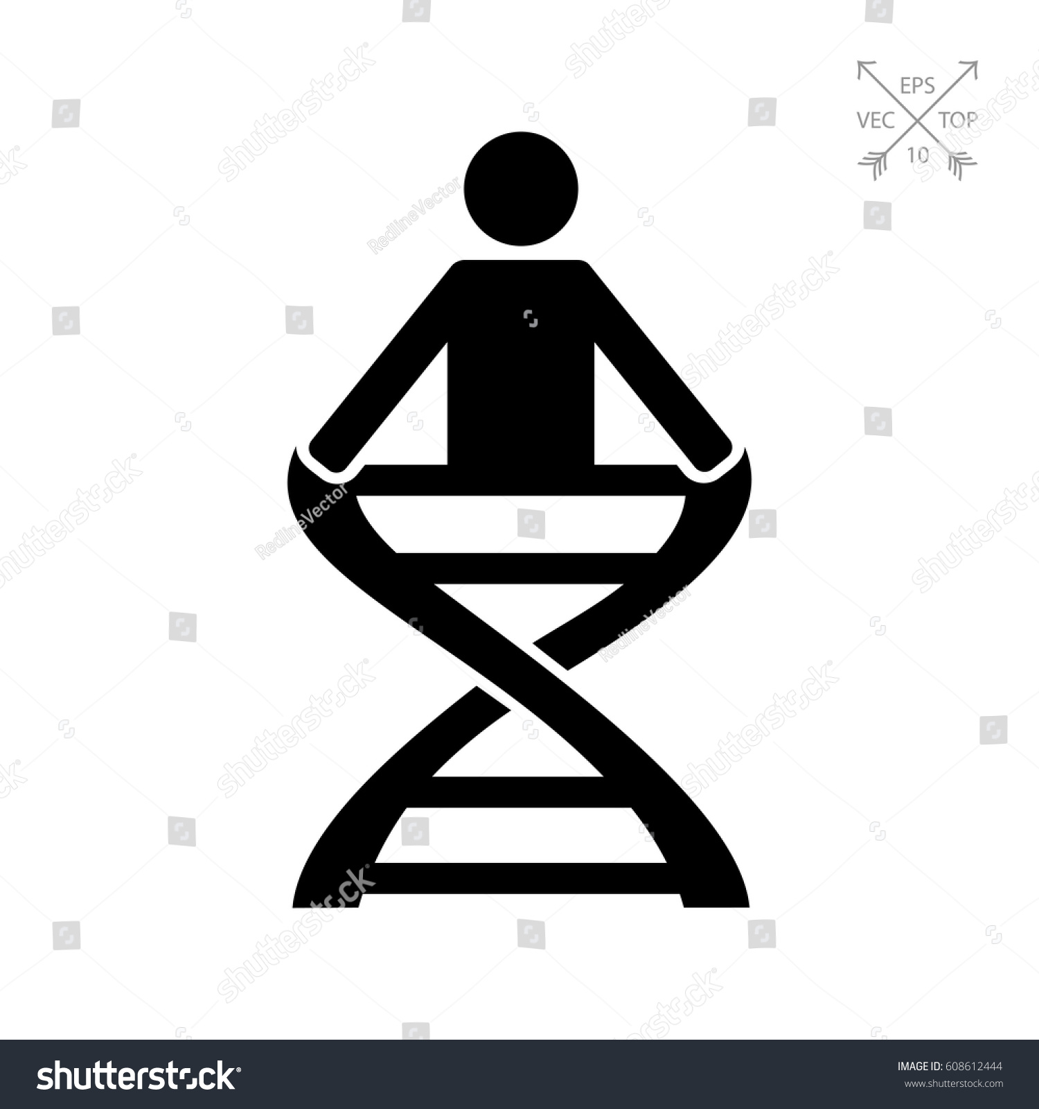 Anatomy Simple Icon: vector de stock (libre de regalías) 608612444 ...