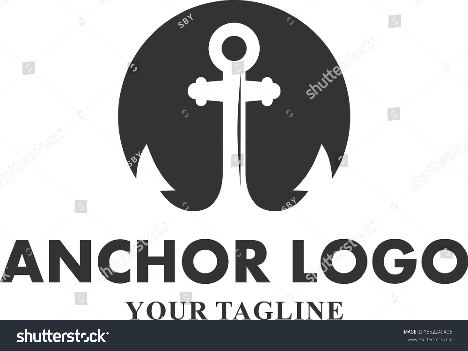 Anchor Vector Logo Design Inspirations Stock Vector (Royalty Free ...