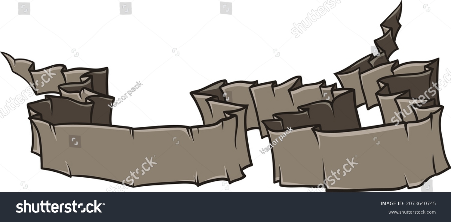 Ancient Brown Scroll Vector Old Folded Stock Vector (Royalty Free ...