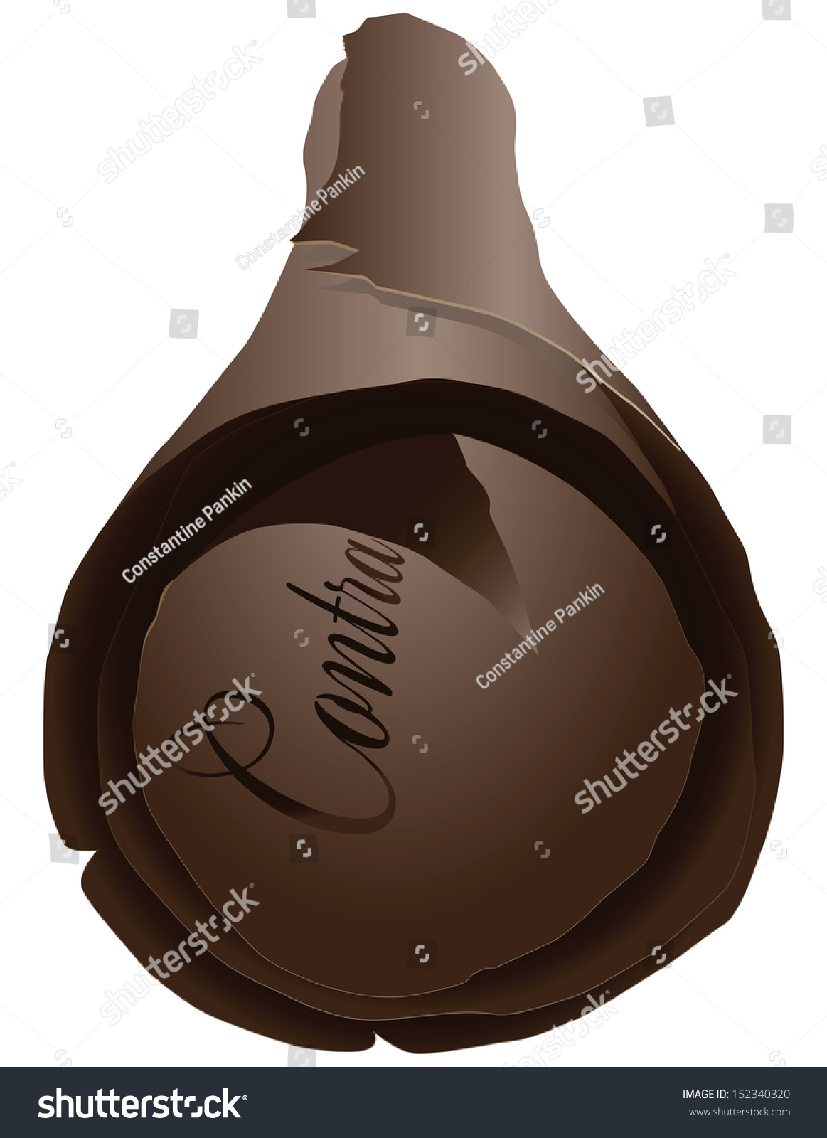 Ancient Contract Rolled Parchment Vector Illustration Stock Vector ...