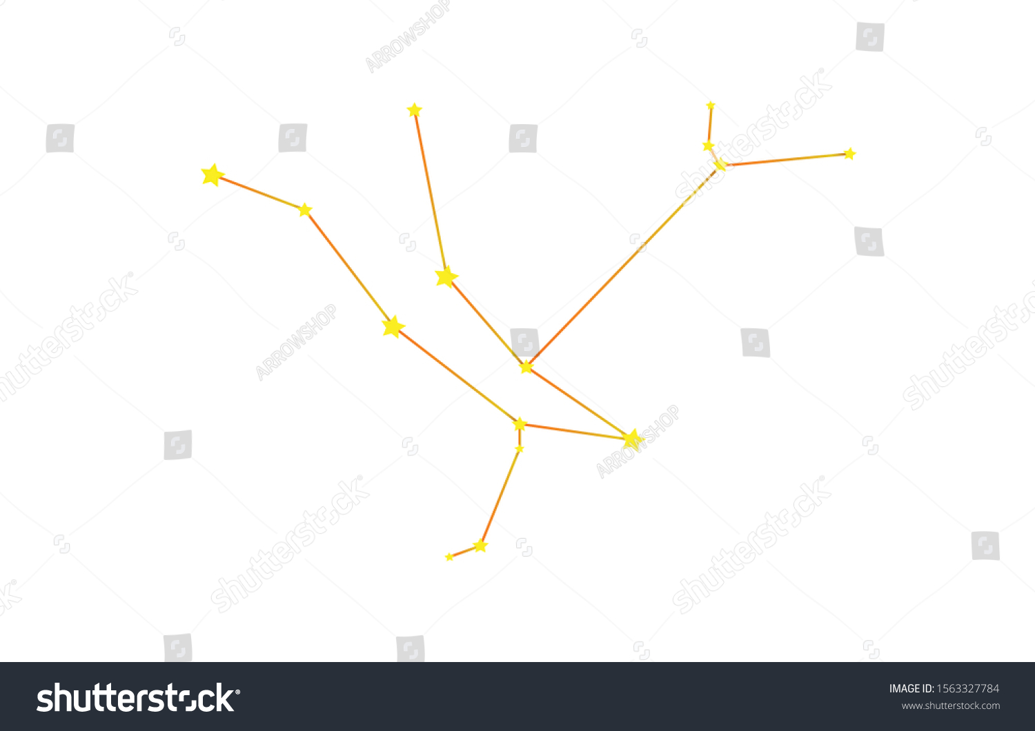Andromeda Star Group Vector Illustration Stock Vector (Royalty Free ...