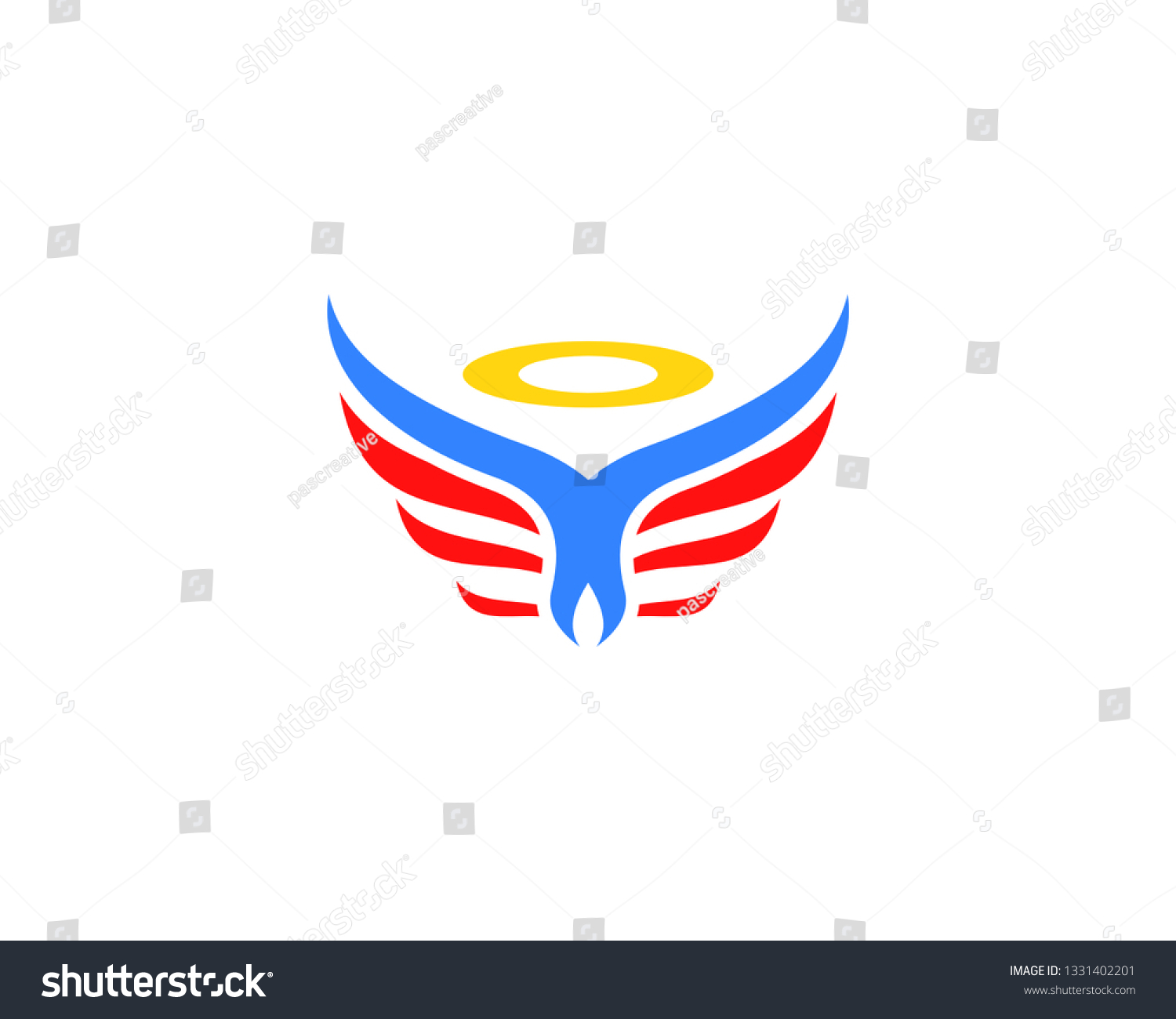 Angel Logo Design Stock Vector (Royalty Free) 1331402201 | Shutterstock